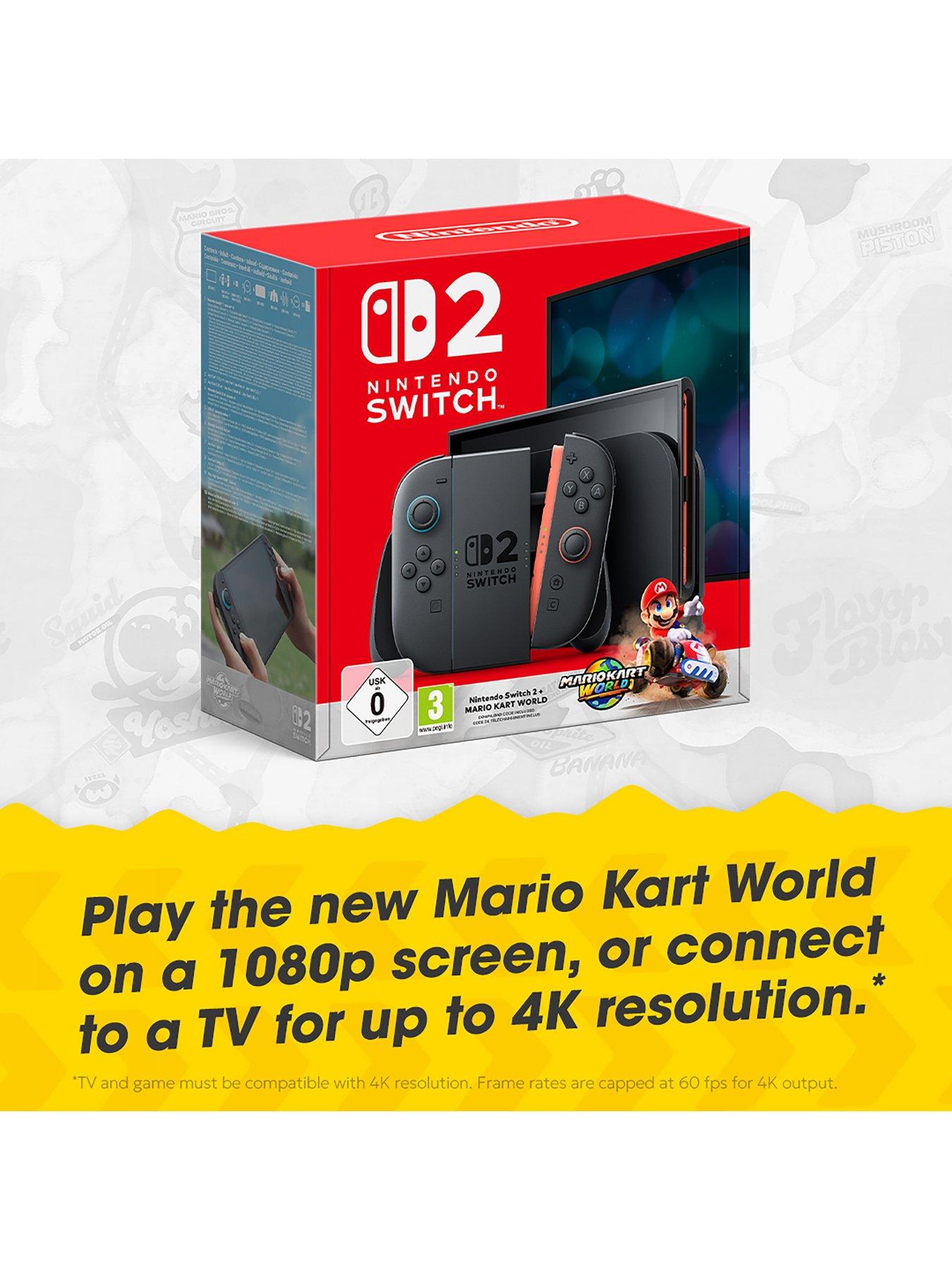 Nintendo Switch 2 + Mario Kart World +Kirby and the Forgotten Land | Very