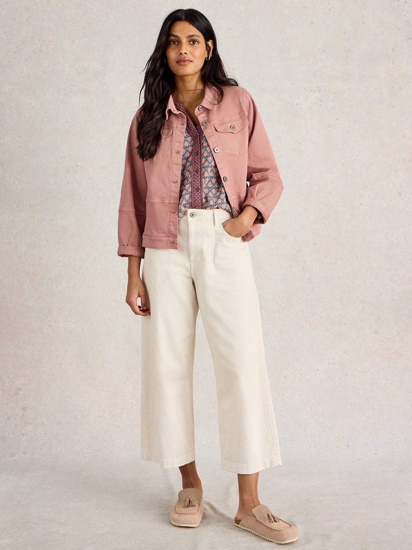 White Stuff Camille Denim Jacket - Pink | Very