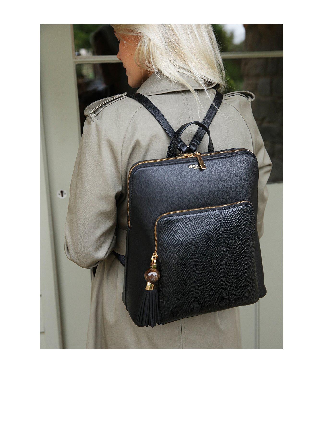 Luella Grey Philly Black Laptop Backpack - Black | Very