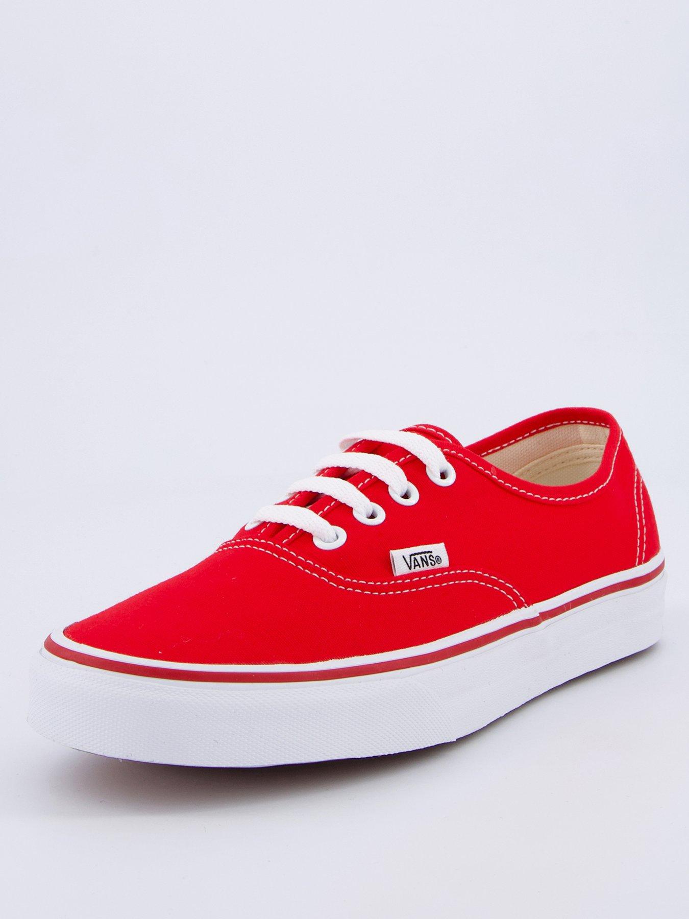 Vans Women's Authentic Trainers - Red/White | Very