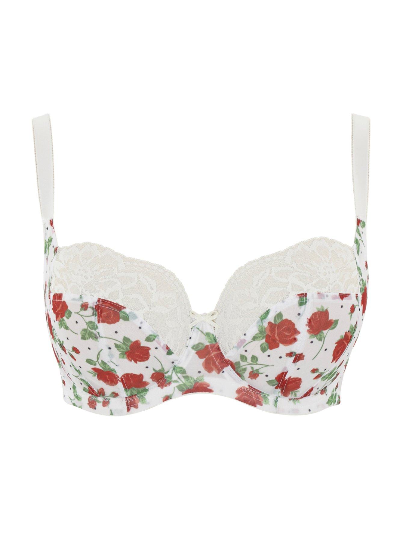 Panache Nina English Rose Wired Balcony Bra - English Rose | Very