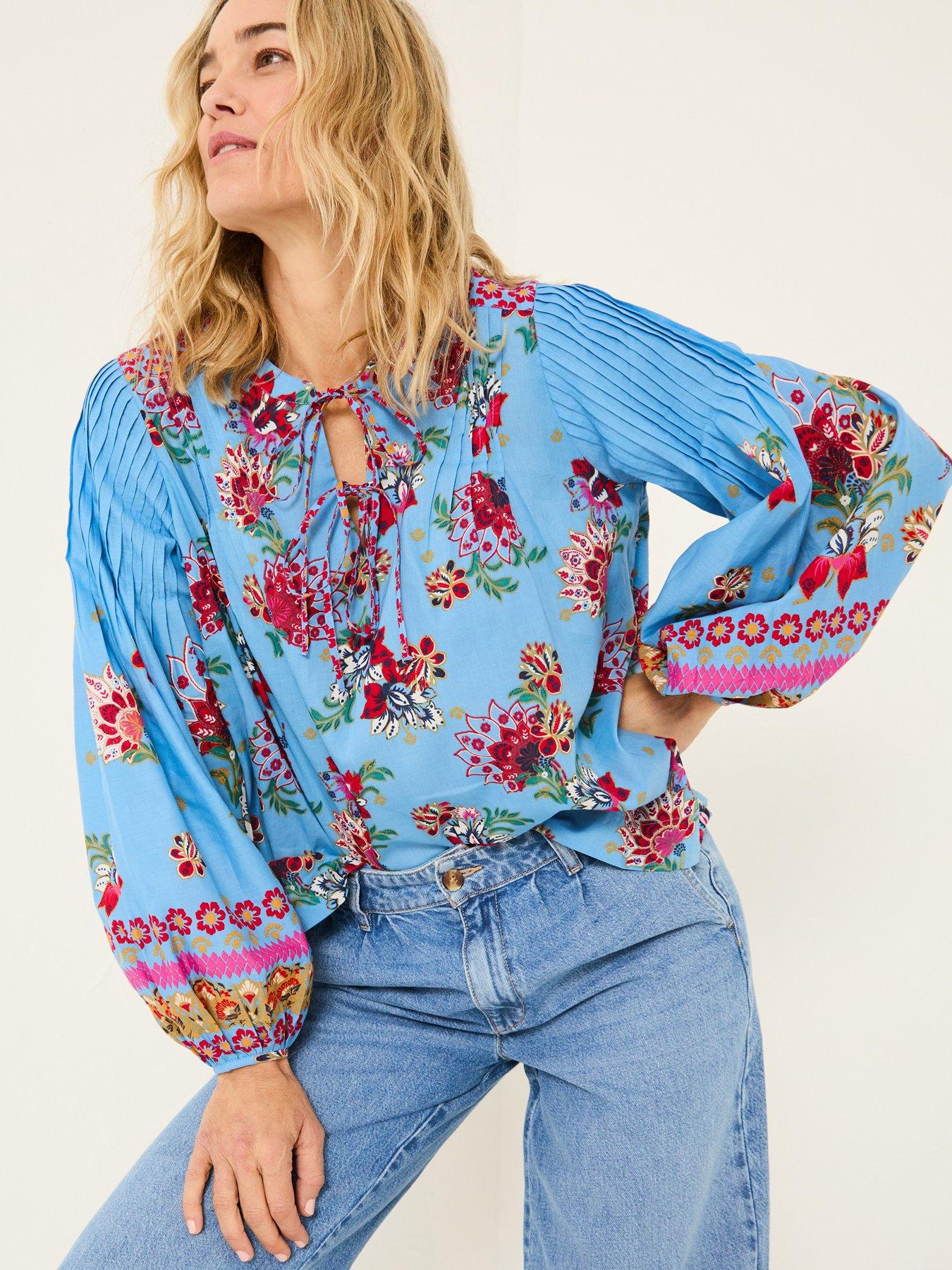 FatFace Sandy Blouse - Blue | Very