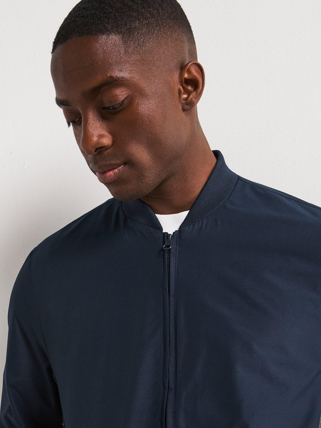The Very Collection Shower Resistant Bomber Jacket - Navy | Very