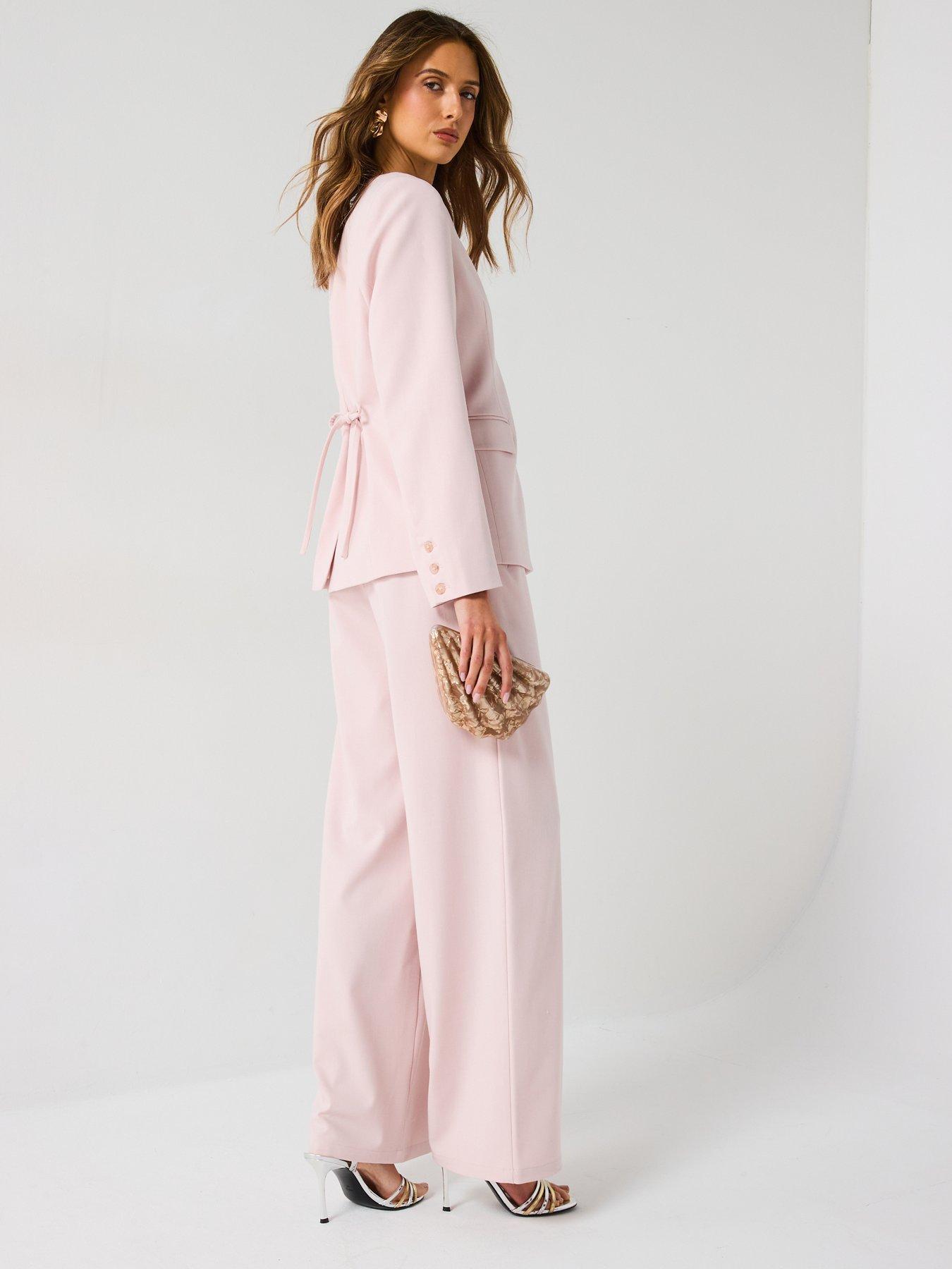 Six Stories Collarless Tailored Jacket - Pink | Very