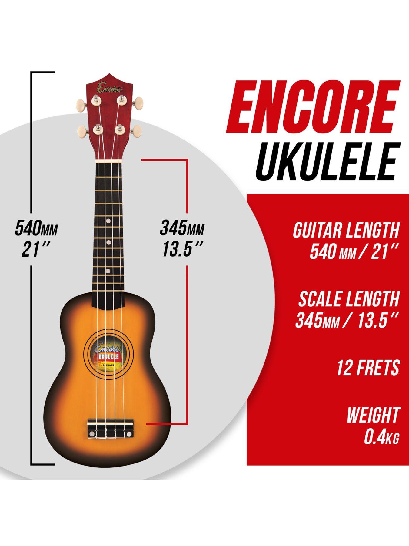 Encore Soprano Ukulele Sunburst - Beginner Friendly | Very