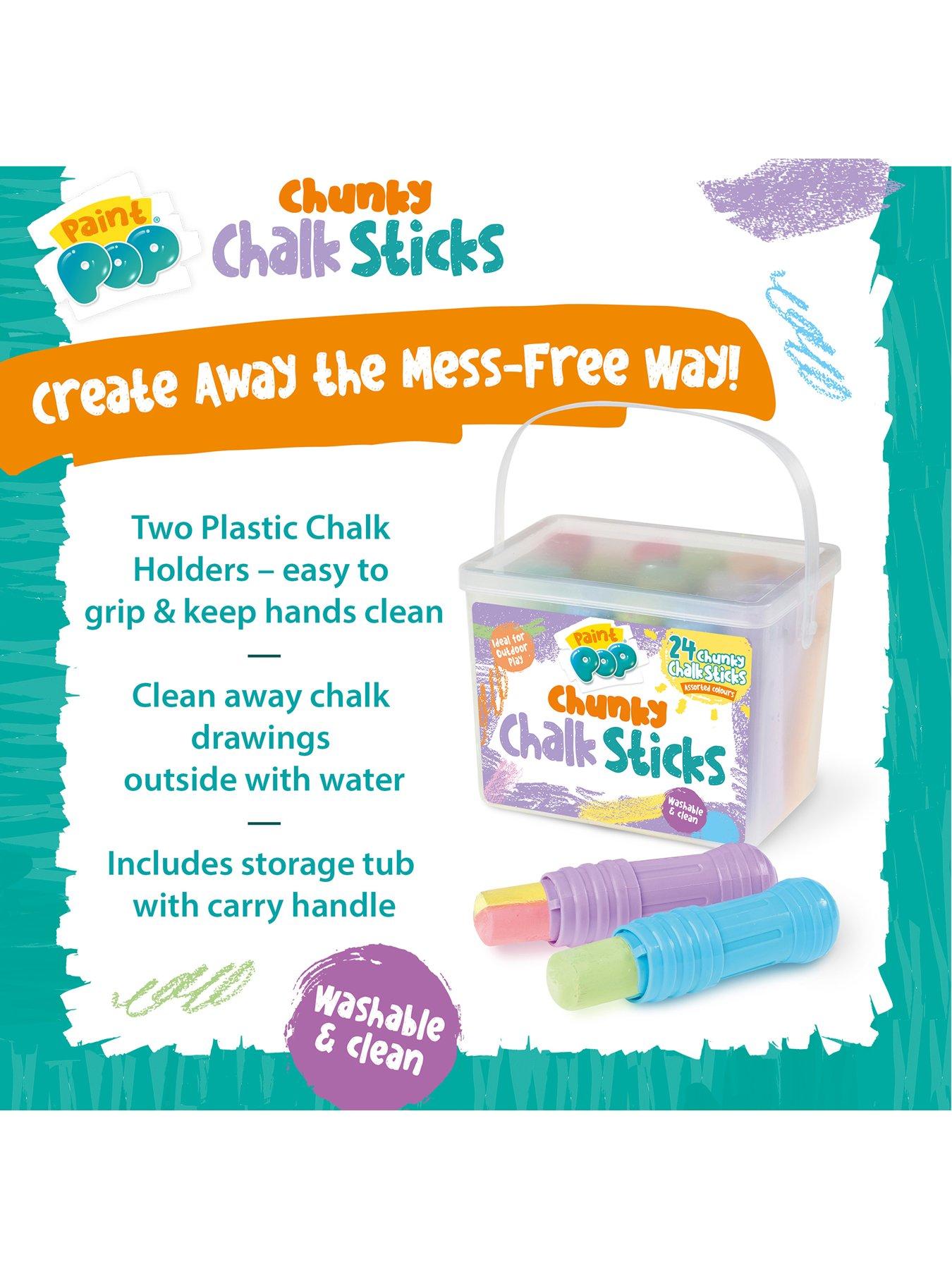 Paint Pop Chunky Chalk Sticks 24pk | Very