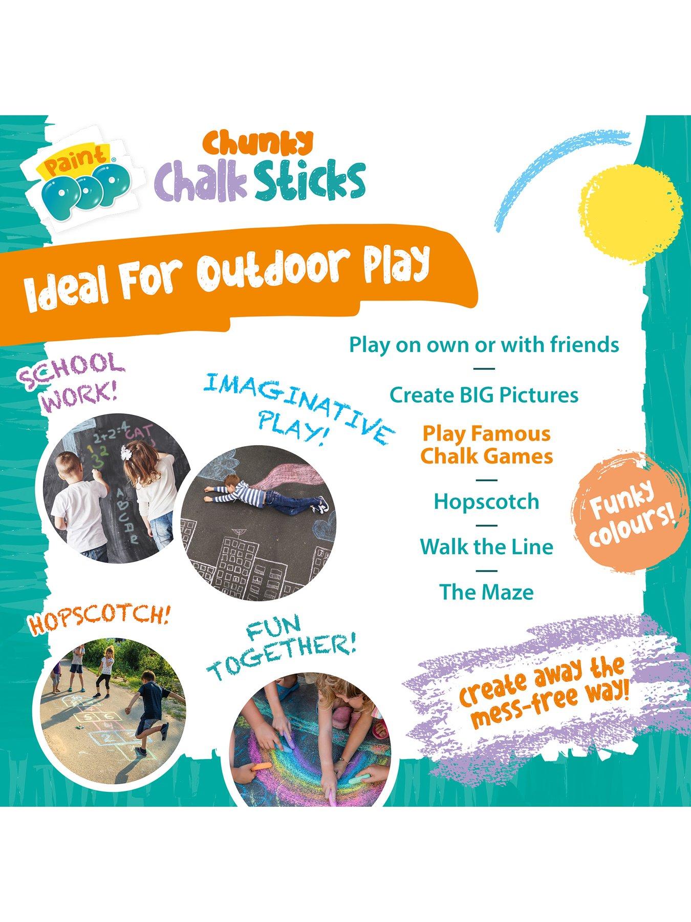 Paint Pop Chunky Chalk Sticks 24pk | Very