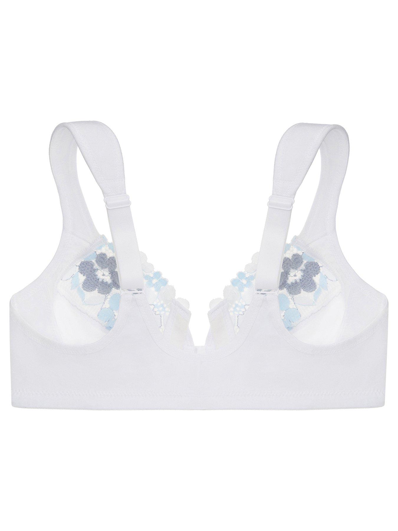 Glamorise 1241 Wonder Wire Front Closure Bra - White | Very