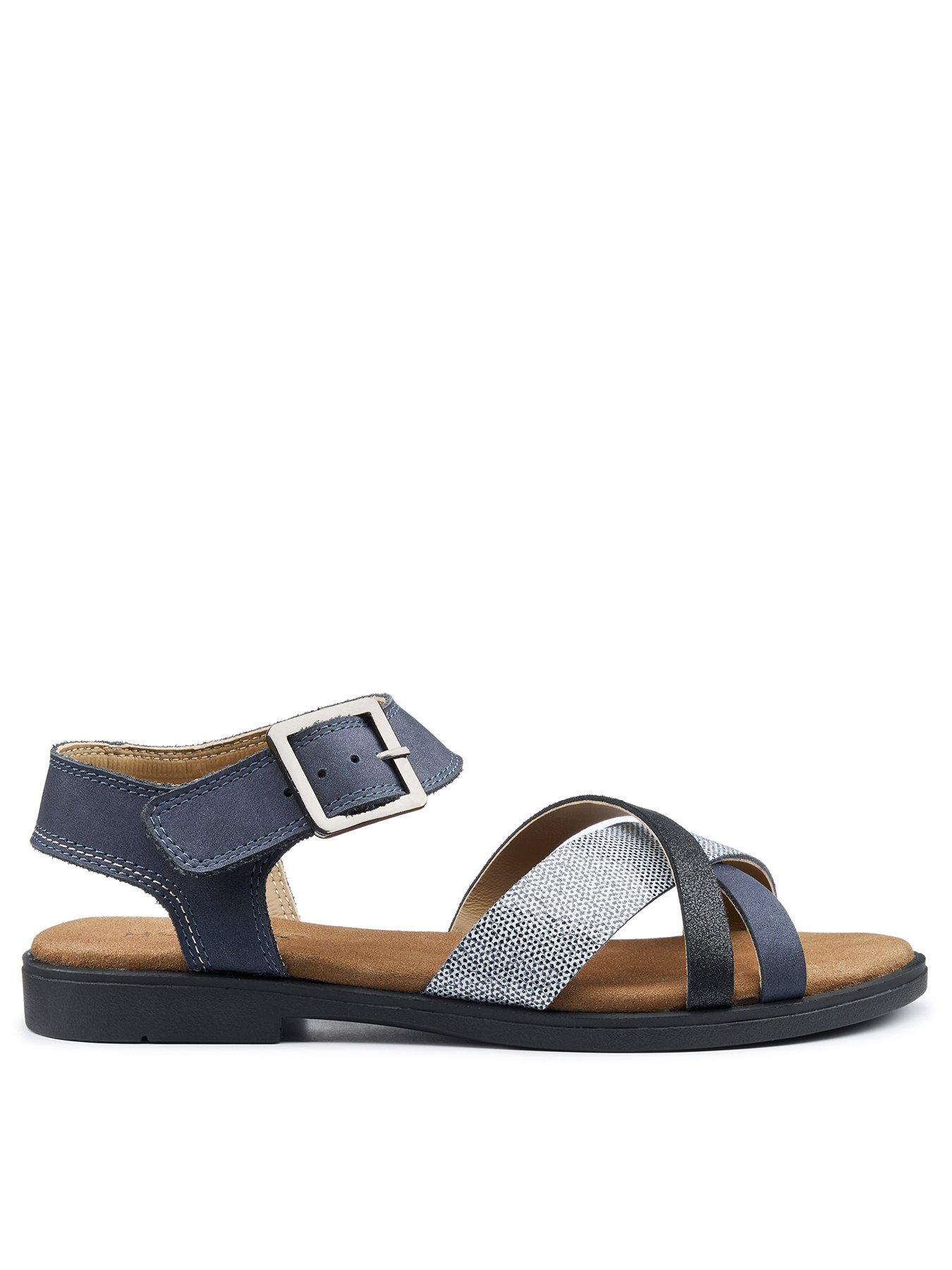 Hotter Eleanor Buckle Sandal - Blue | Very