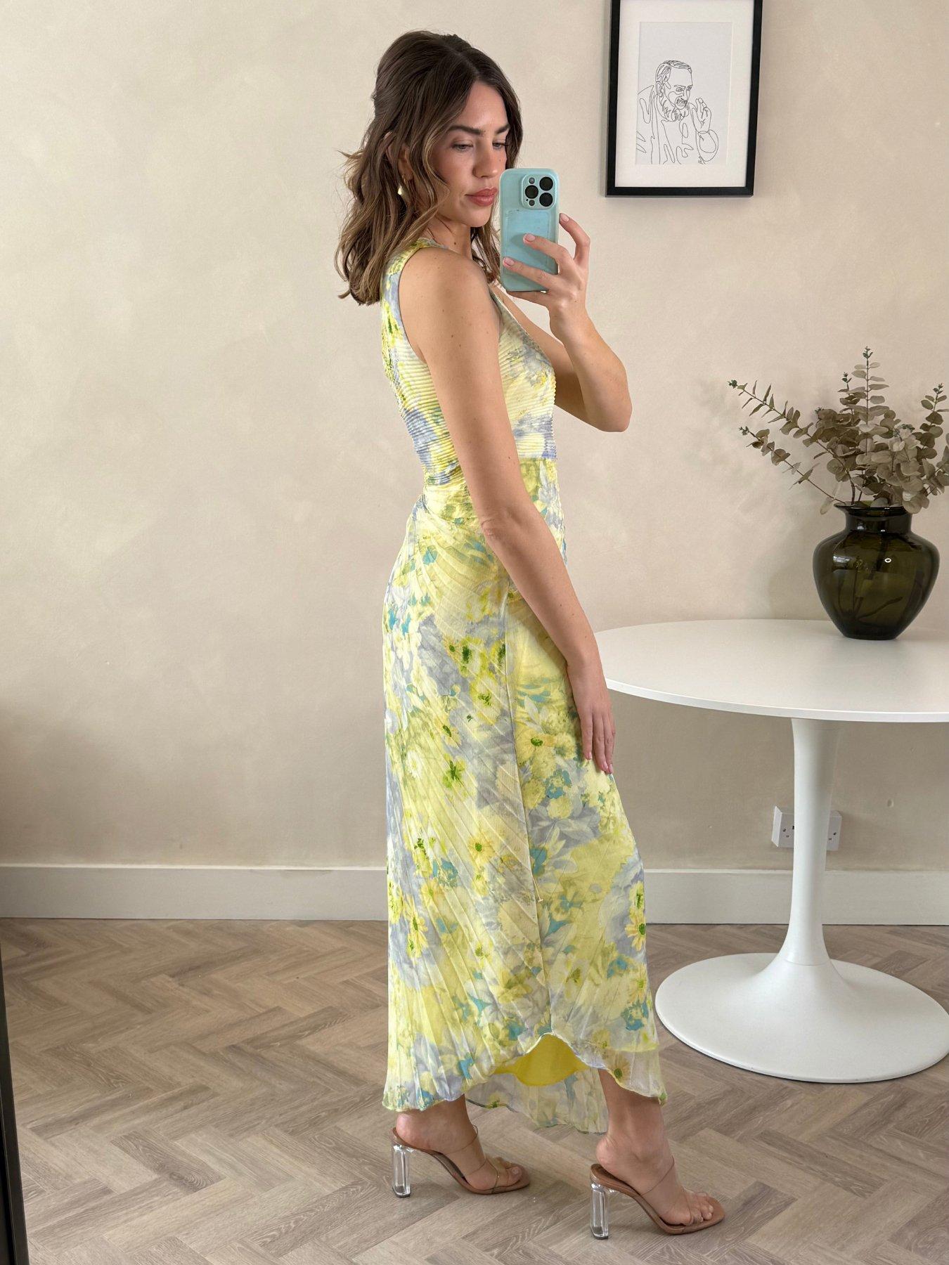 Style Cheat Marley One Shoulder Pleated Dress - Multi | Very