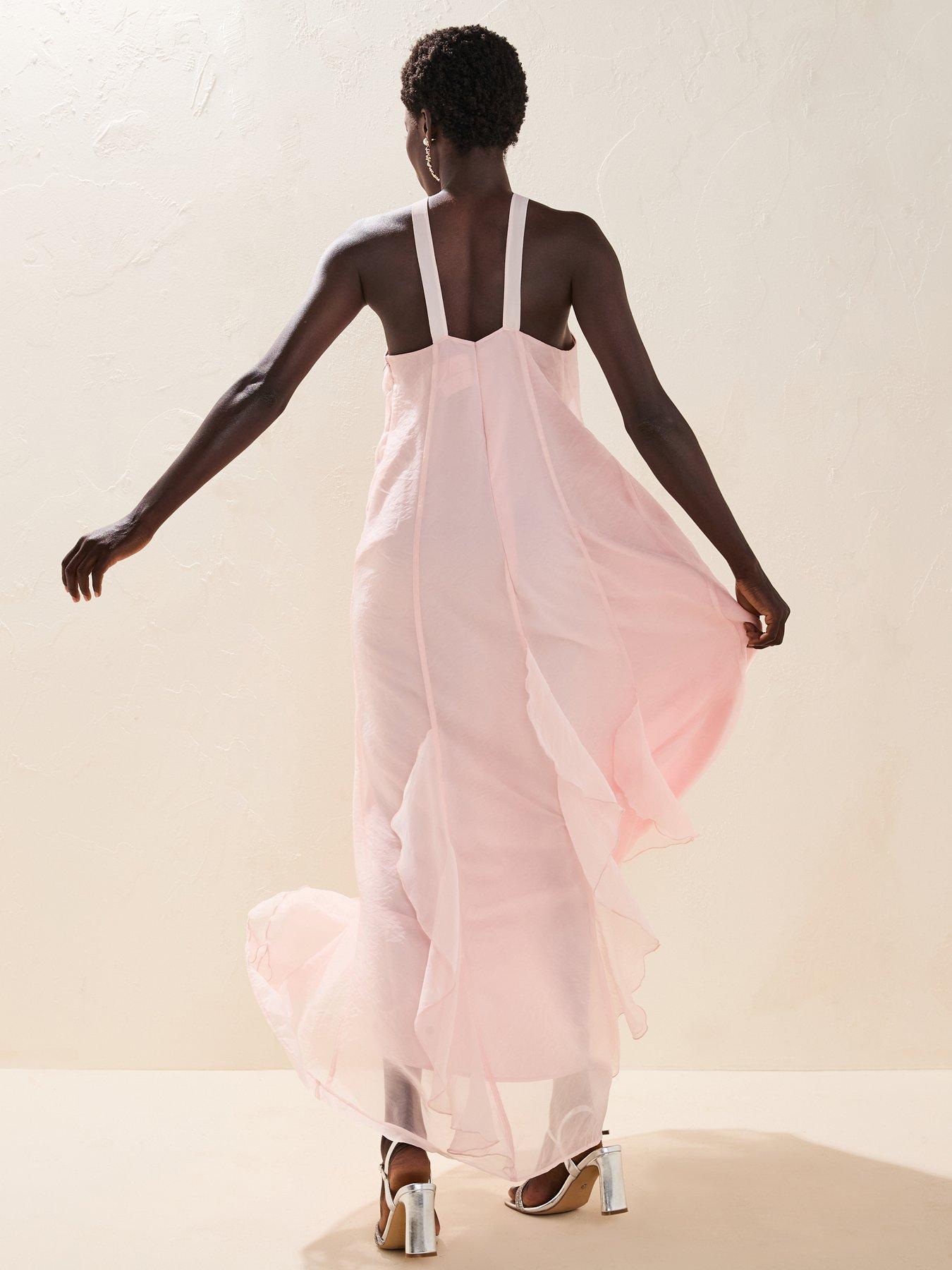 V by Very Pink Corsage Maxi Dress - Pink | Very