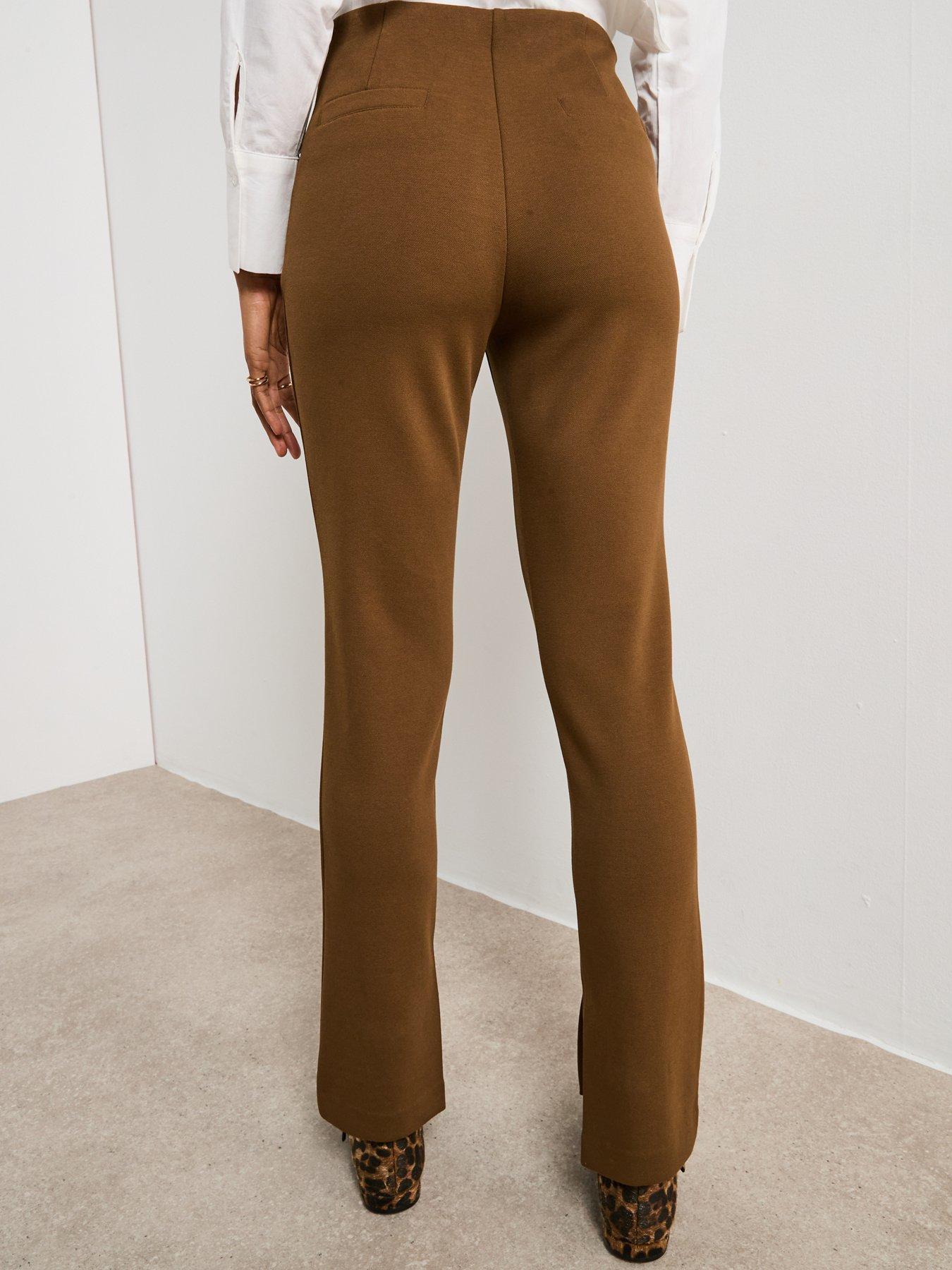 V by Very Split Slim Flare - Brown | Very