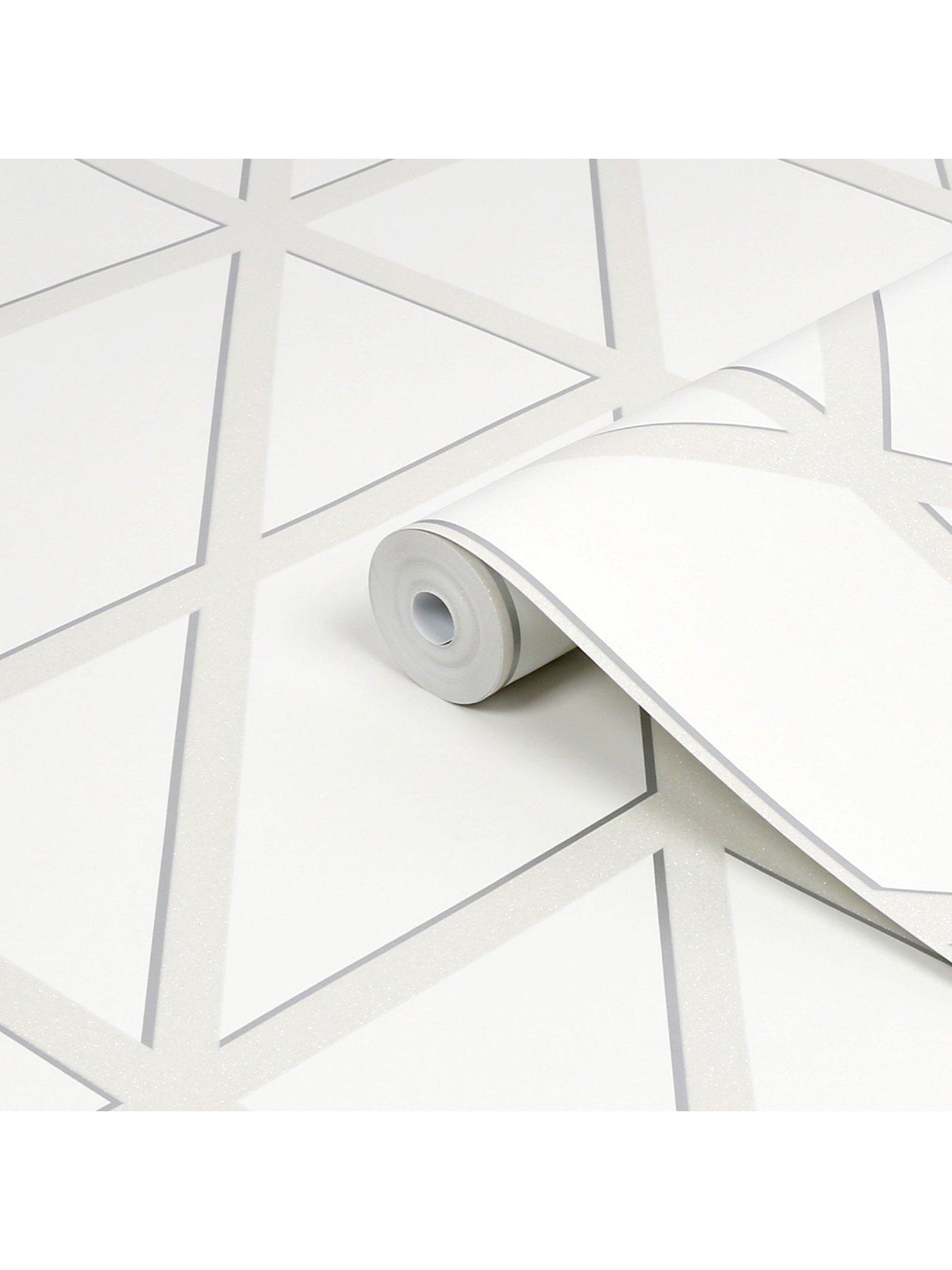Superfresco Easy Geo Panel - White Wallpaper | Very