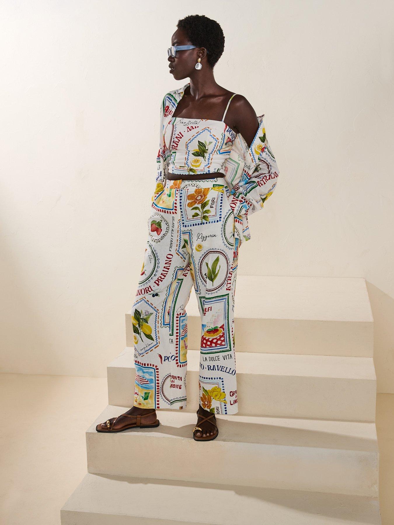 Forever New Lydia Oversized Linen Shirt - Multi | Very