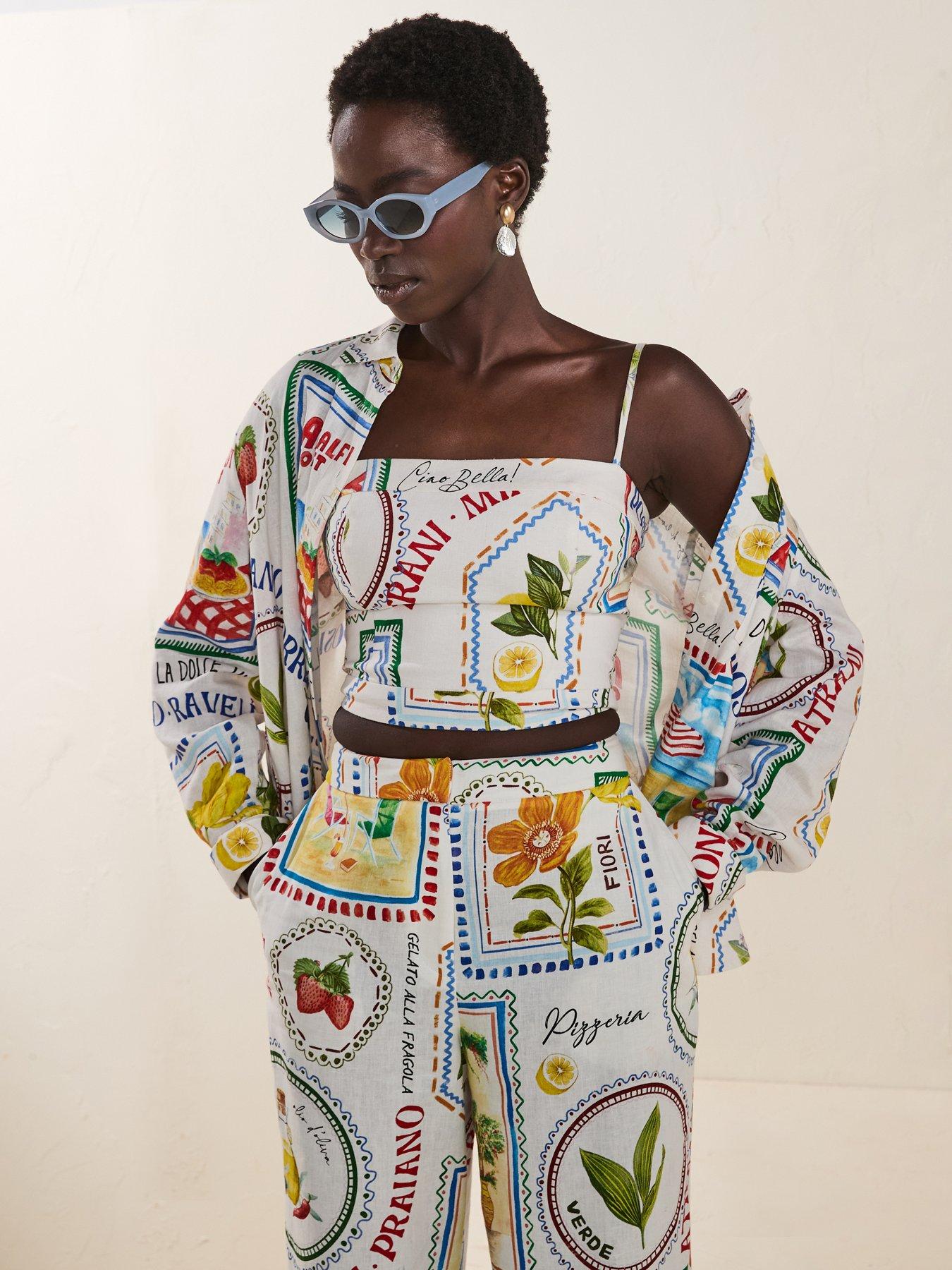 Forever New Lydia Oversized Linen Shirt - Multi | Very