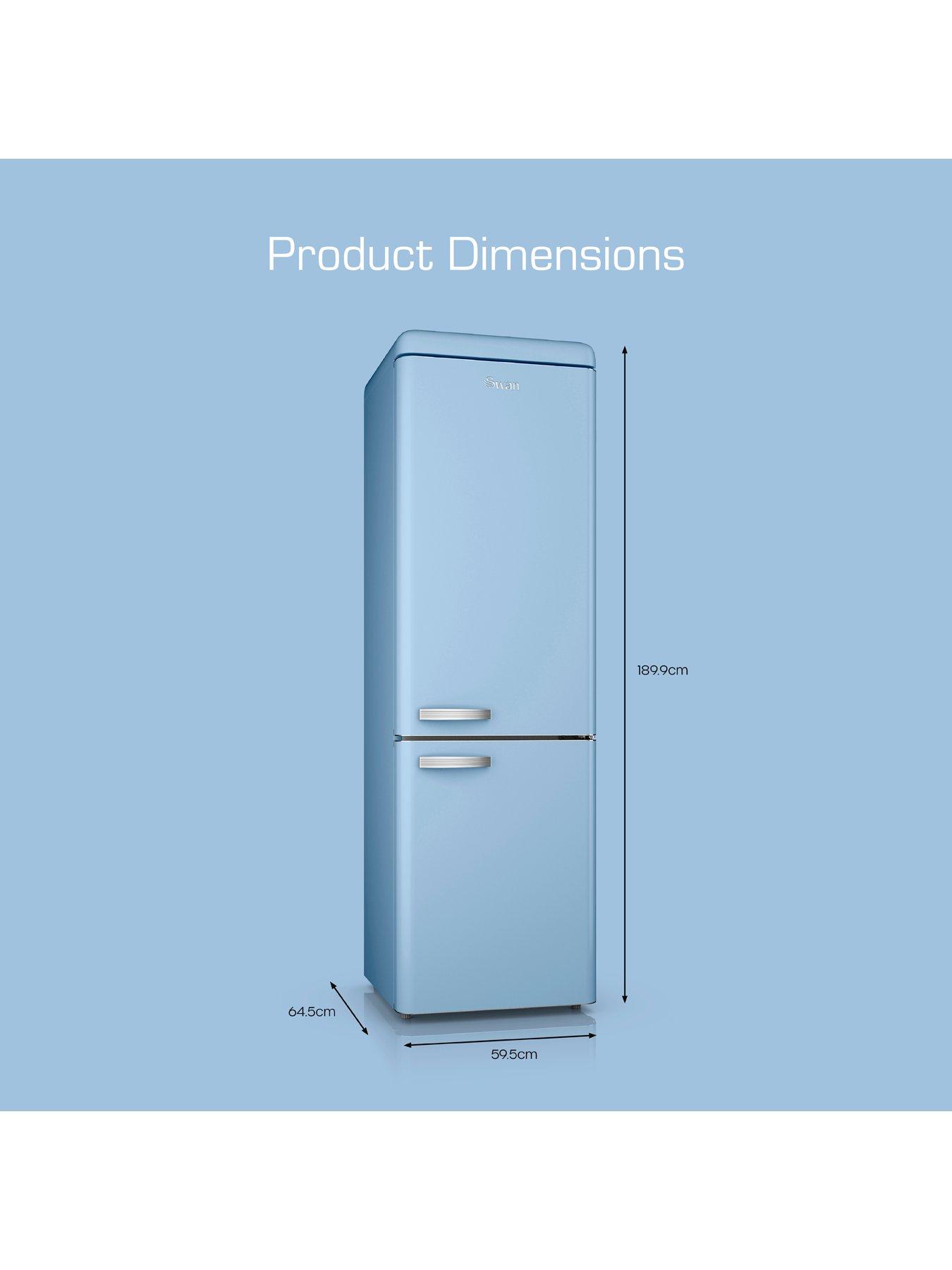Swan SR11020BLNE Retro Blue Fridge Freezer 304L | Very