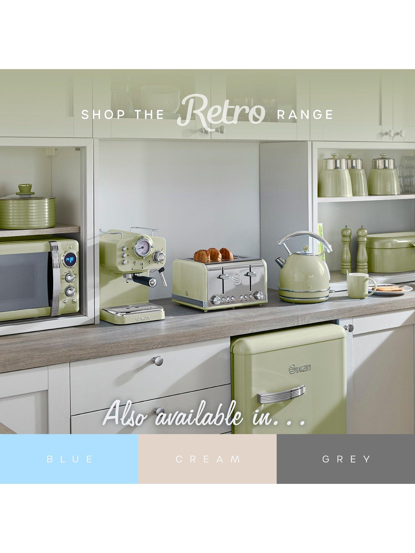 Swan SR11020GNE Retro Style Fridge Freezer - Green | Very