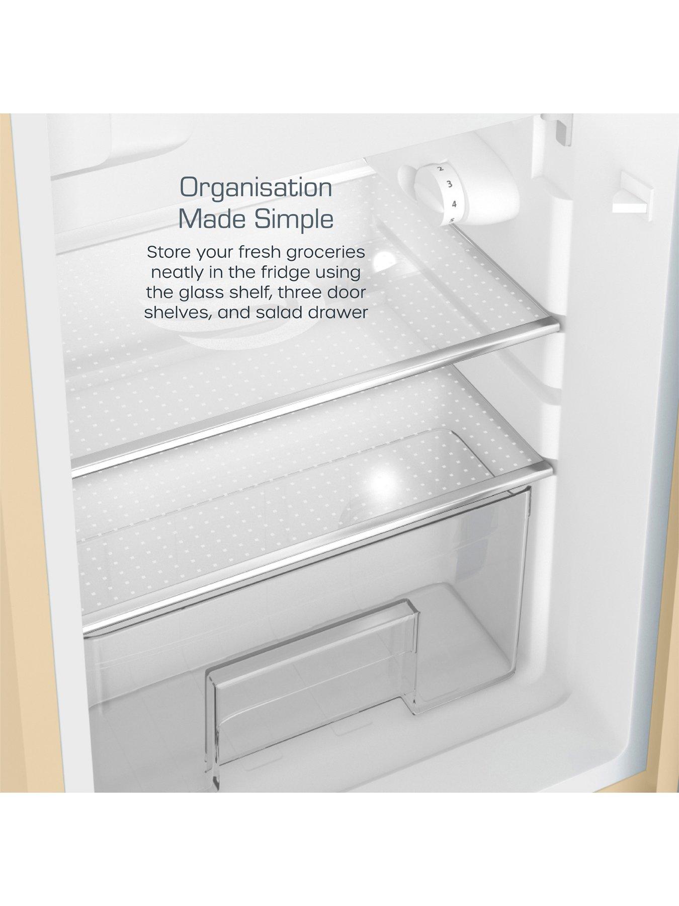 Swan SR11035CNE Retro Cream Undercounter Fridge 90L | Very