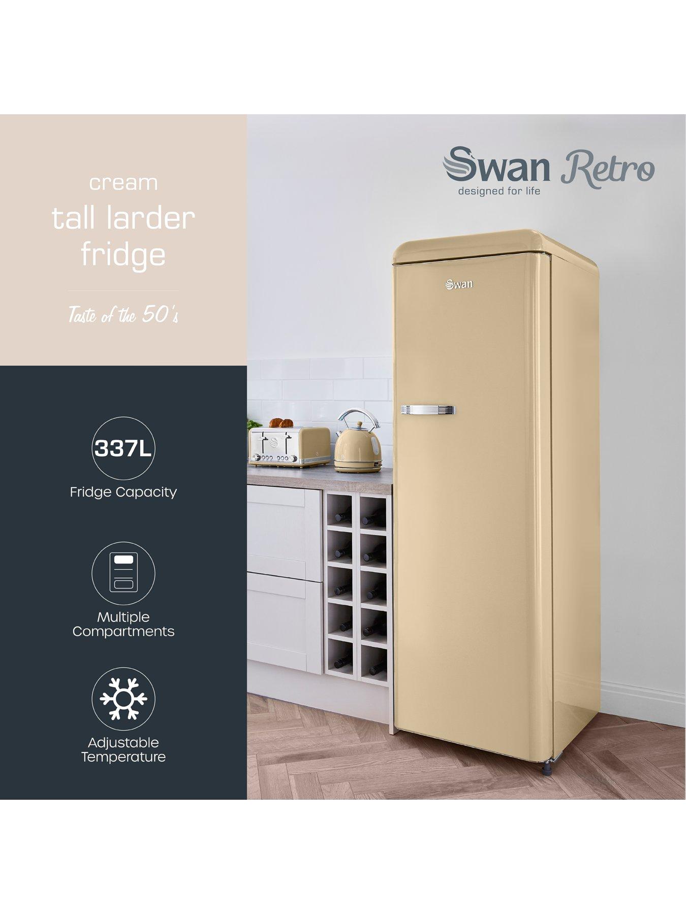 Swan SR11050CNE Retro Cream Larder Fridge 337L | Very