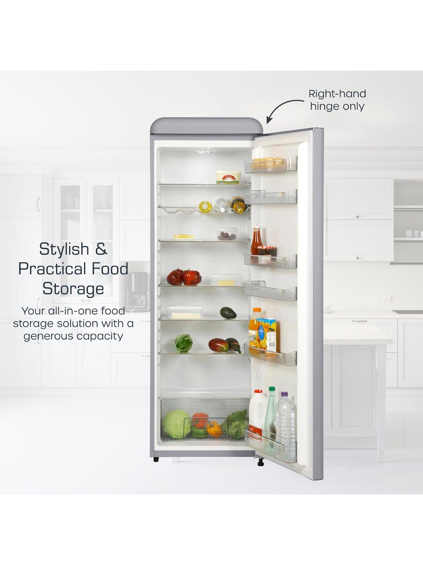 Swan SR11050GRNE Retro Grey Larder Fridge 337L | Very