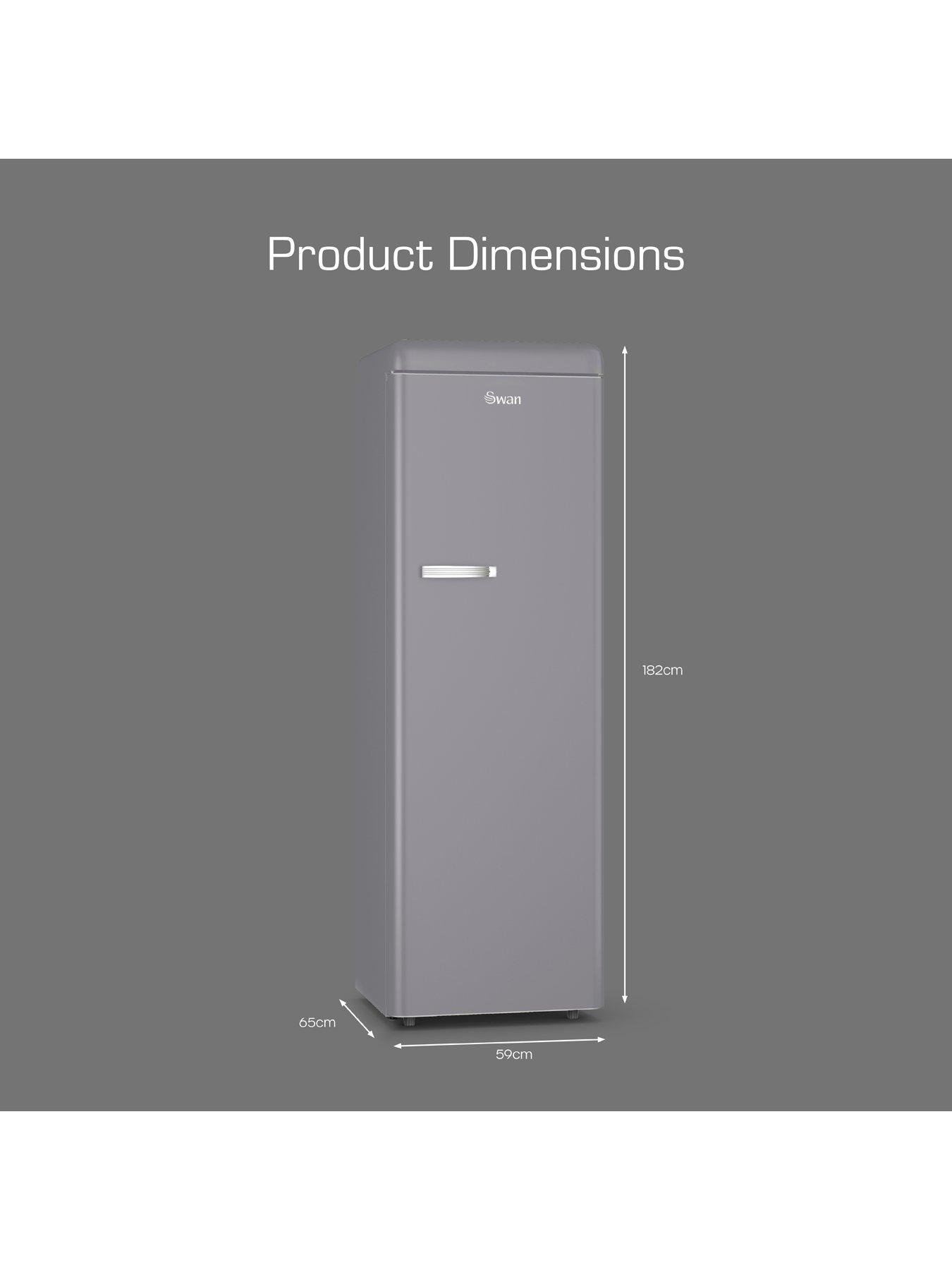 Swan SR11050GRNE Retro Grey Larder Fridge 337L | Very