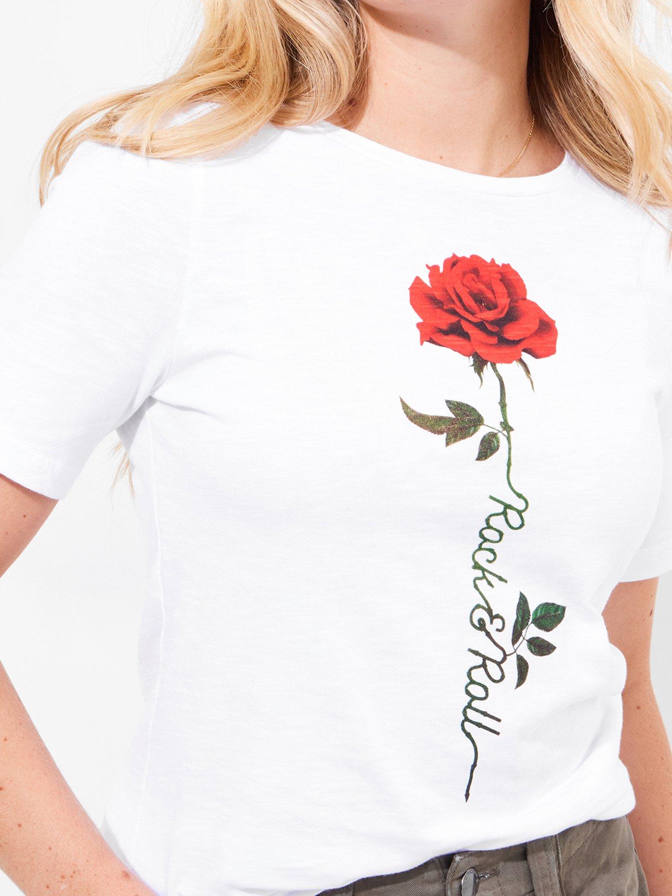 Joe Browns Rocker Rose Graphic Tee - White | Very