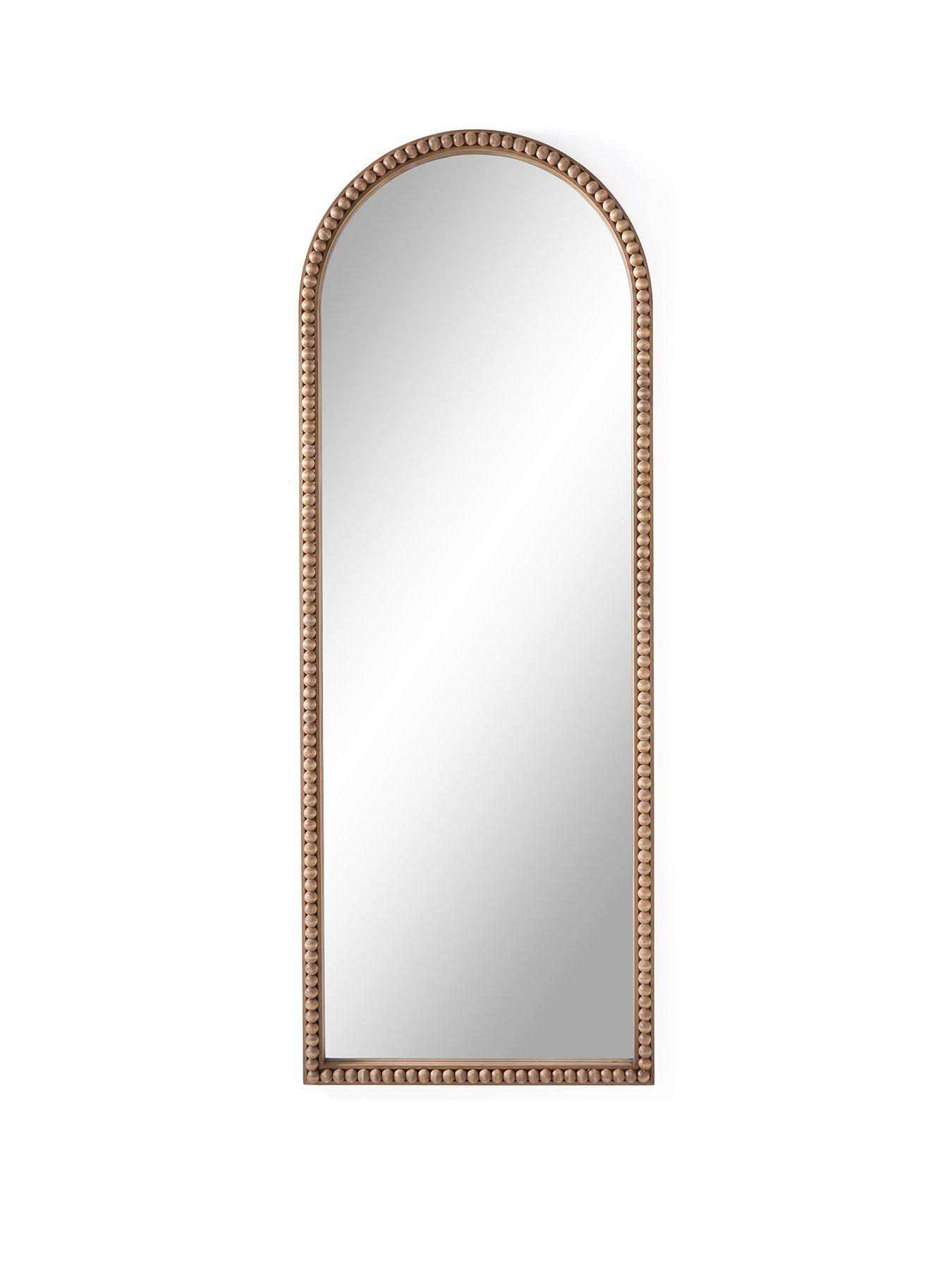 Very Home Arched Bobbin Standing Wood Mirror 66x177cm | Very
