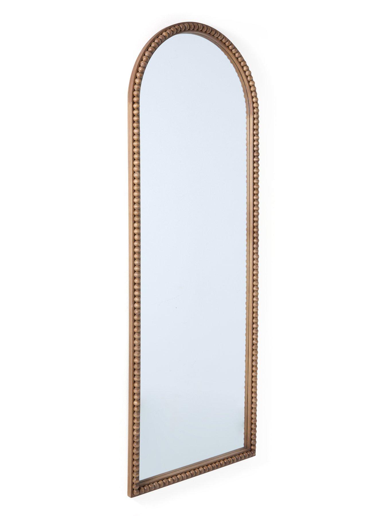 Very Home Arched Bobbin Standing Wood Mirror 66x177cm | Very