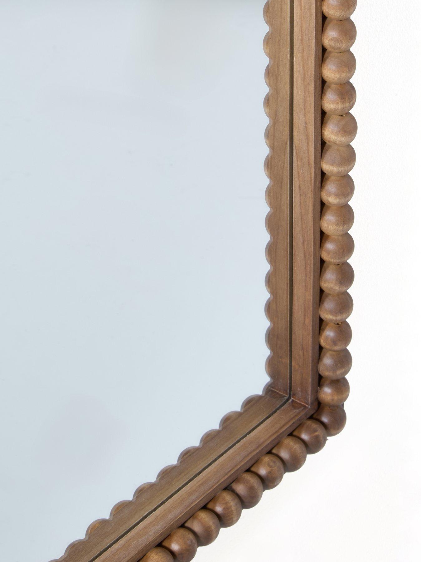 Very Home Arched Bobbin Standing Wood Mirror 66x177cm | Very