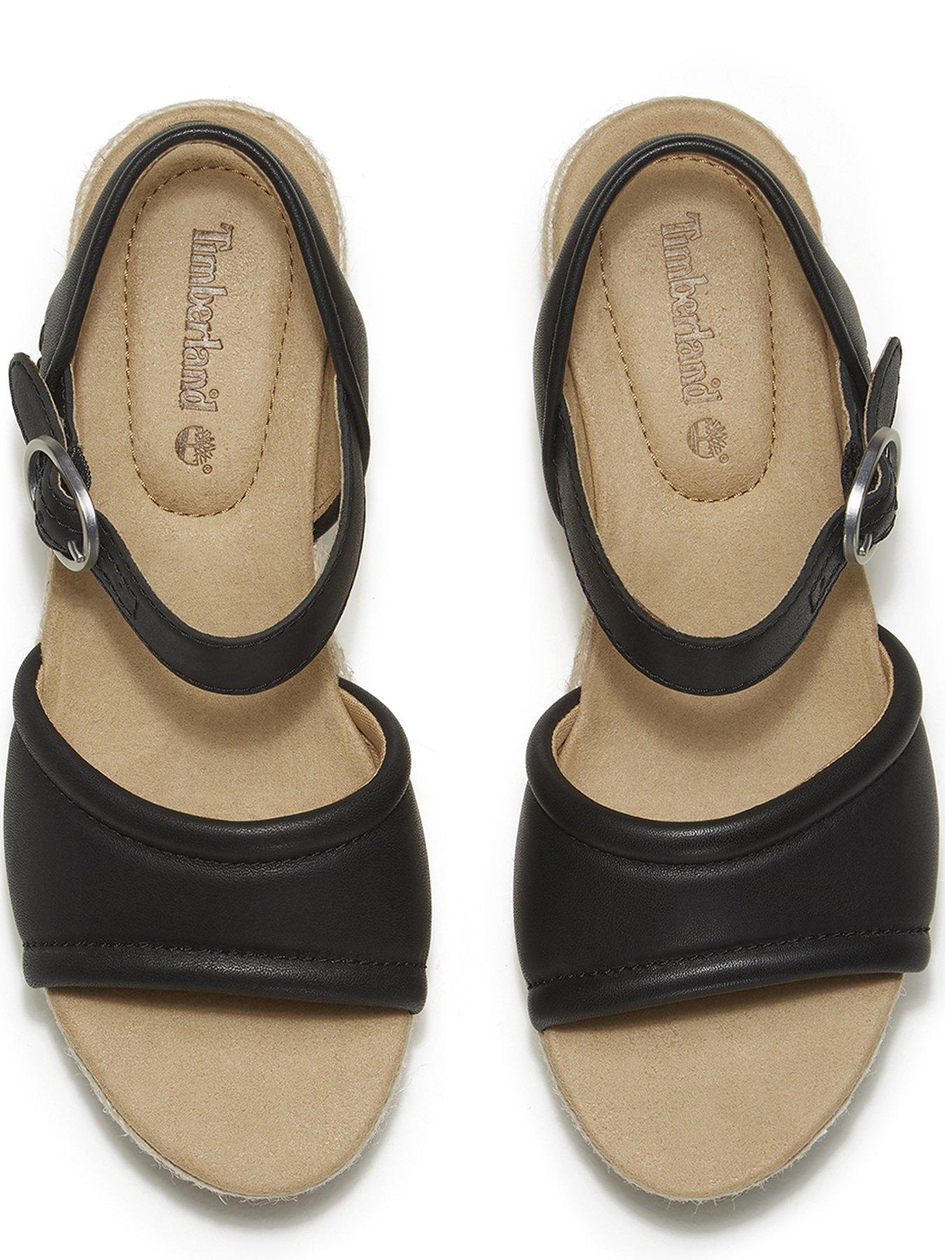 Timberland Santorini Sun Backstrap Sandal - Black Full Grain | Very
