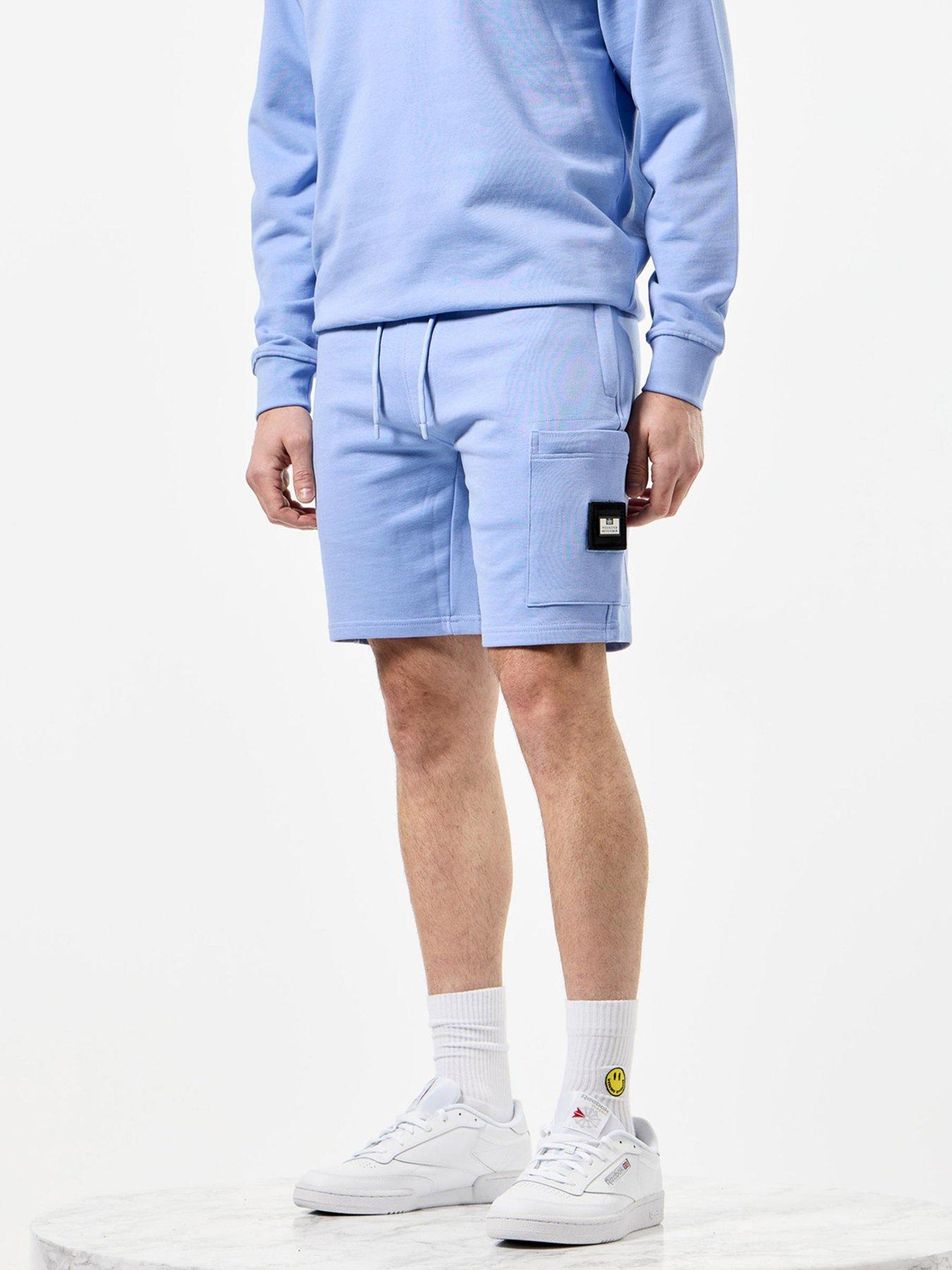 Weekend Offender Hawkins Pocket Jogging Shorts - Blue | Very