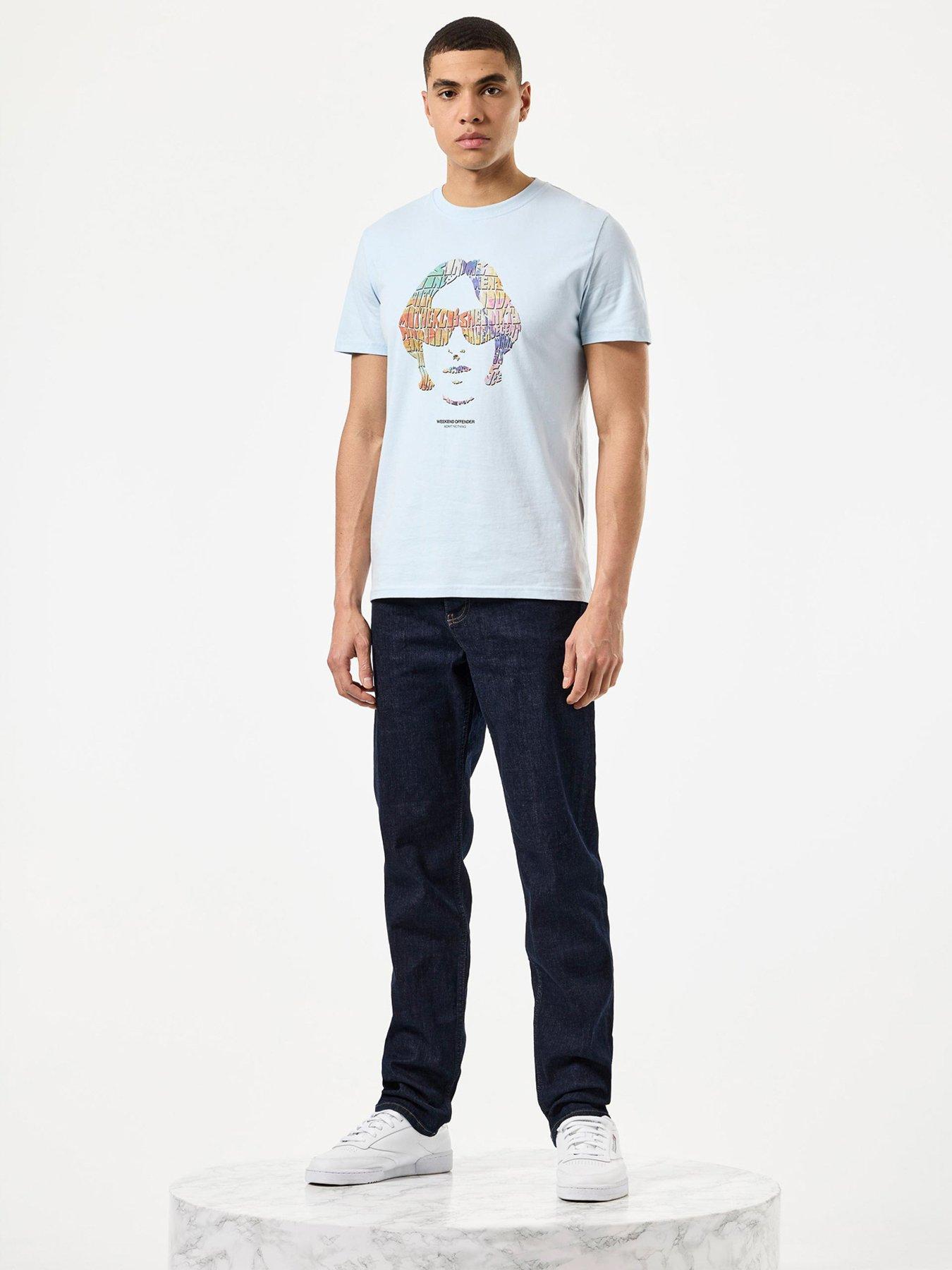 Weekend Offender Kinky Afro Music Graphic Tee - Blue | Very