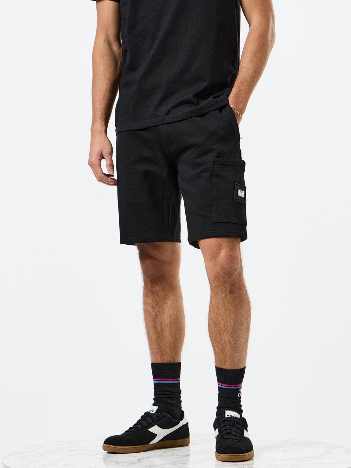 Weekend Offender Hawkins Pocket Jogging Shorts - Black | Very