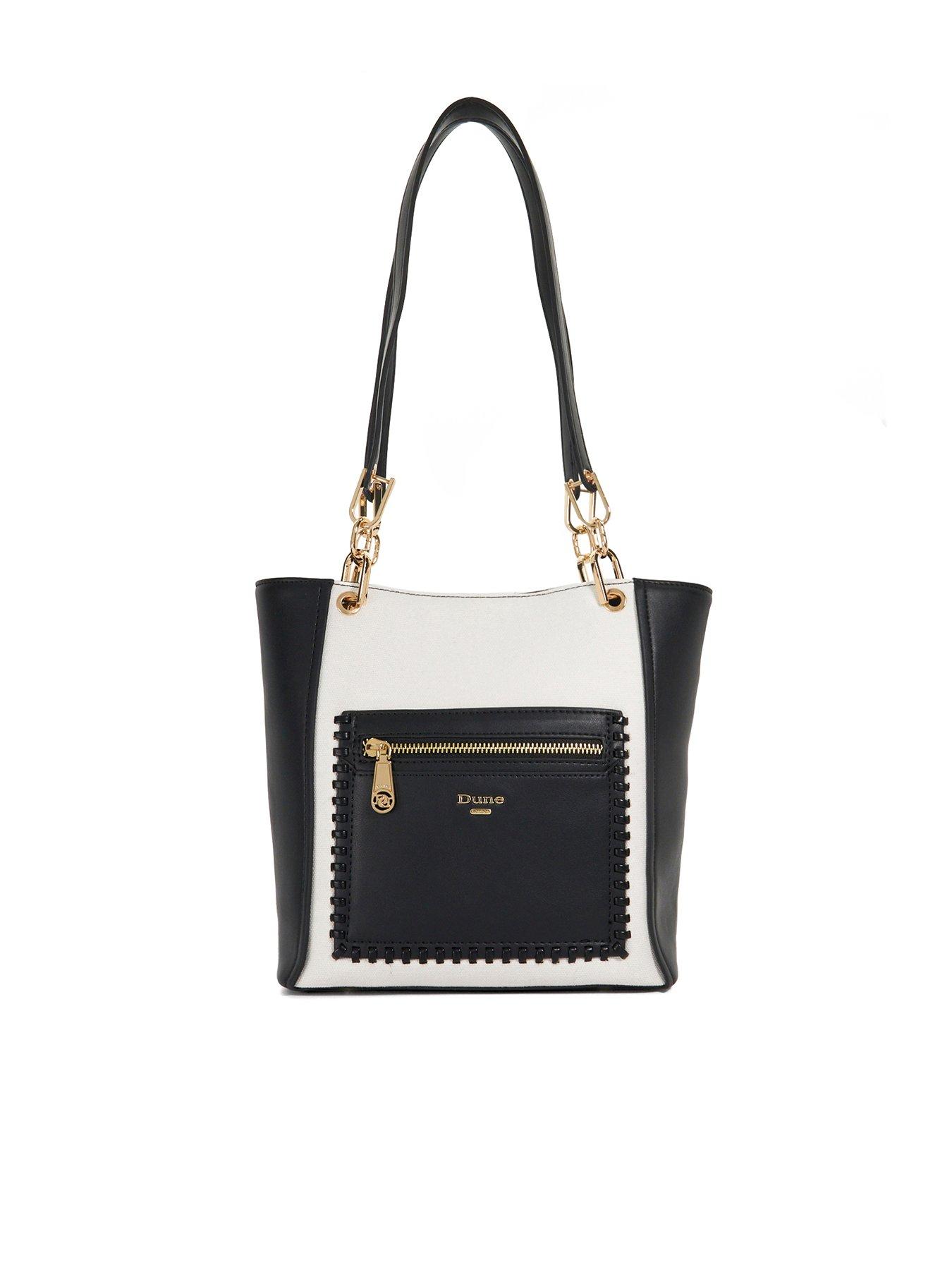 Dune London Duckie Long Handle Logo Tote - Black | Very