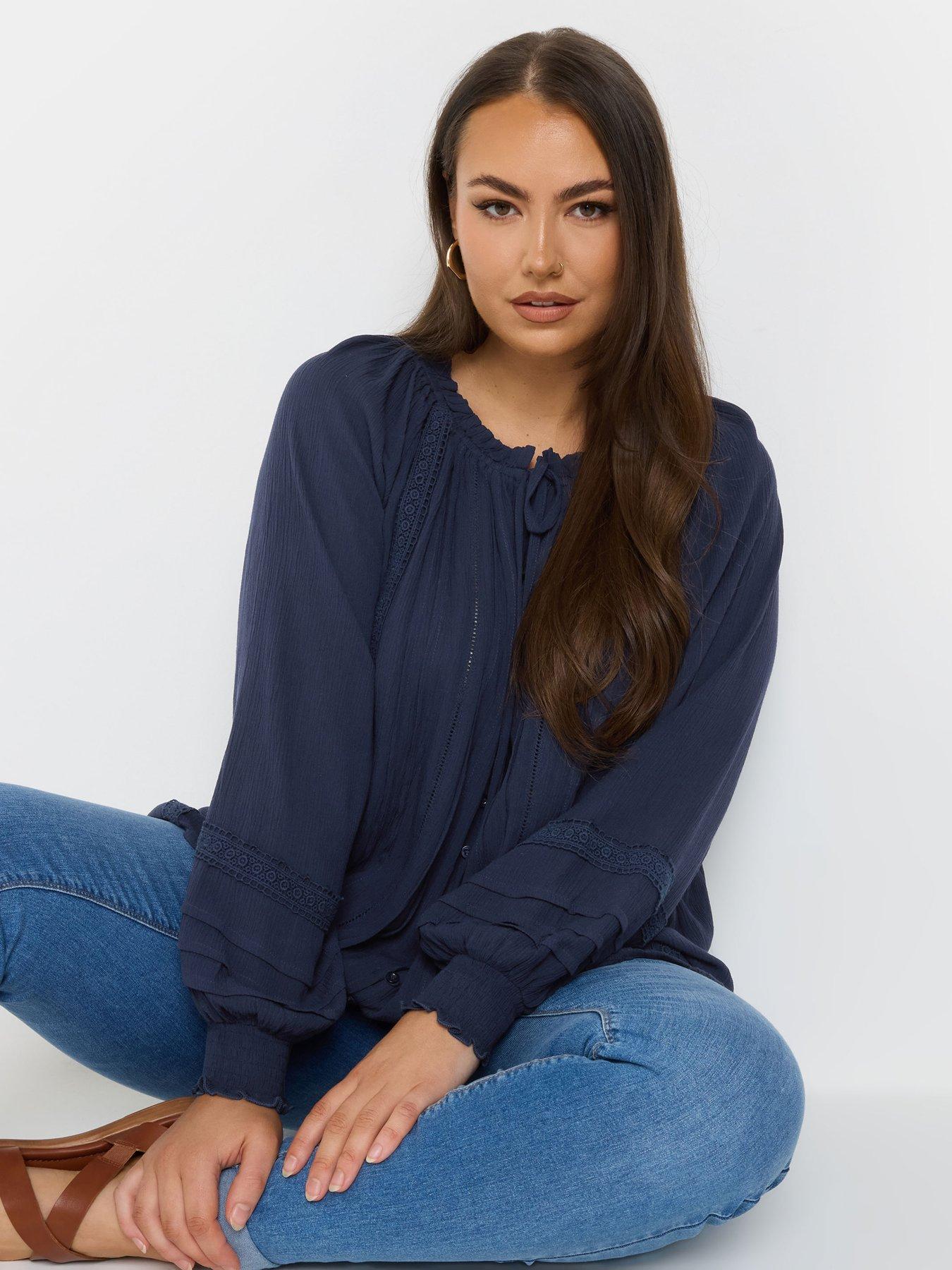 Womens Blue Tops, Blouses & Shirts - Very Page 17