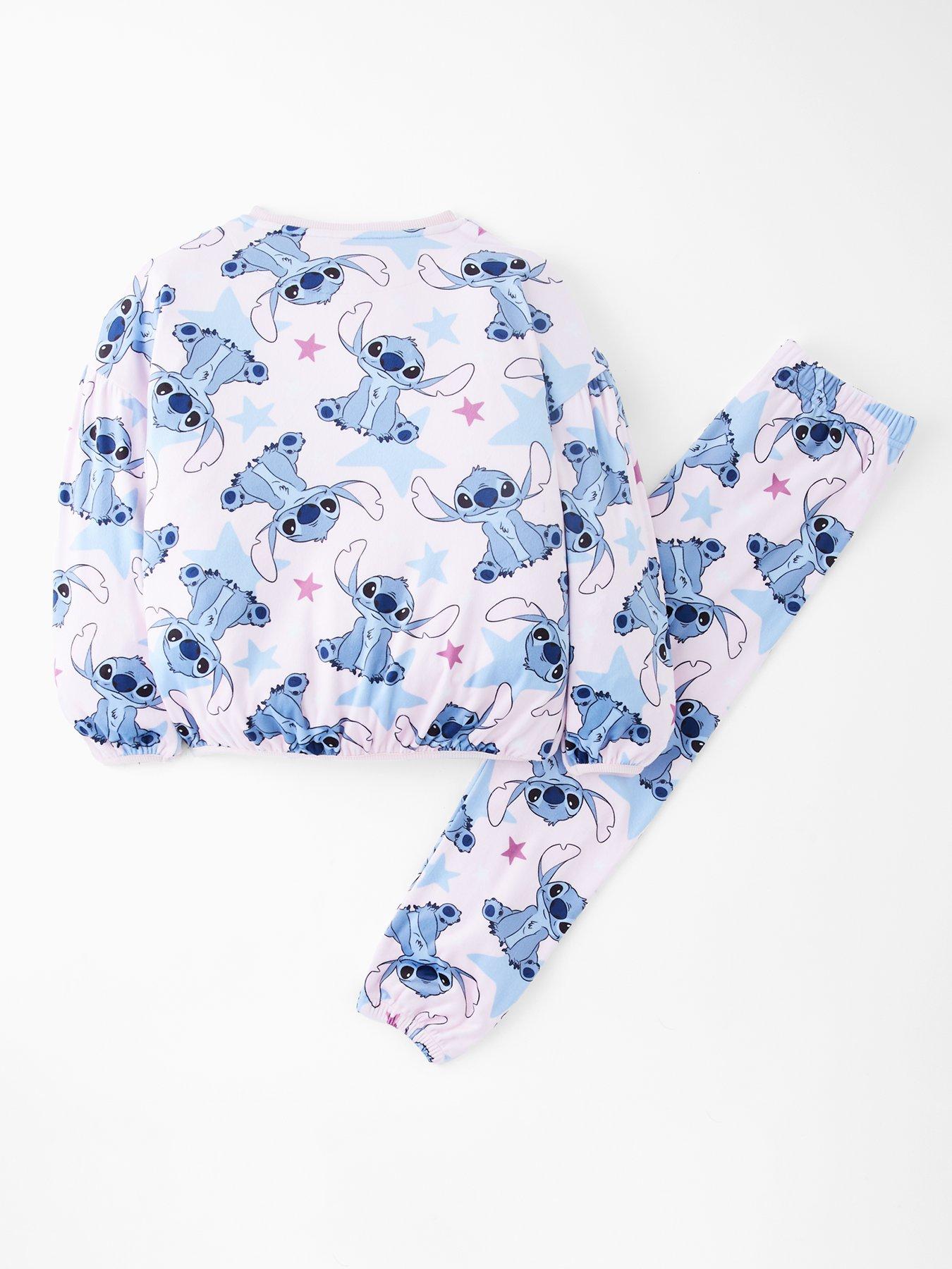 Disney Lilo & Stitch Disney Lilo & Stitch Fleece Pyjamas - Pink | Very