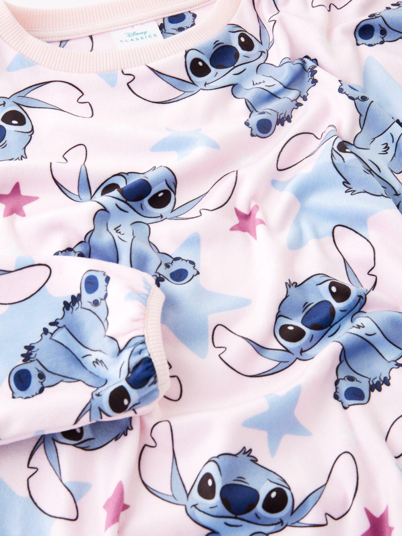 Disney Lilo & Stitch Disney Lilo & Stitch Fleece Pyjamas - Pink | Very