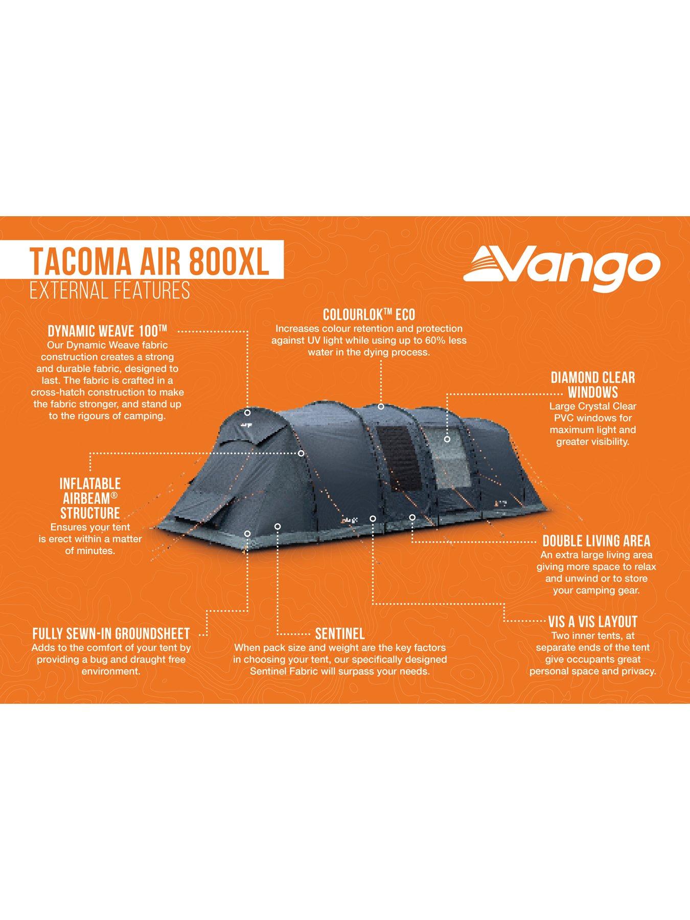Vango Tacoma Air 800XL Package Tent | Very