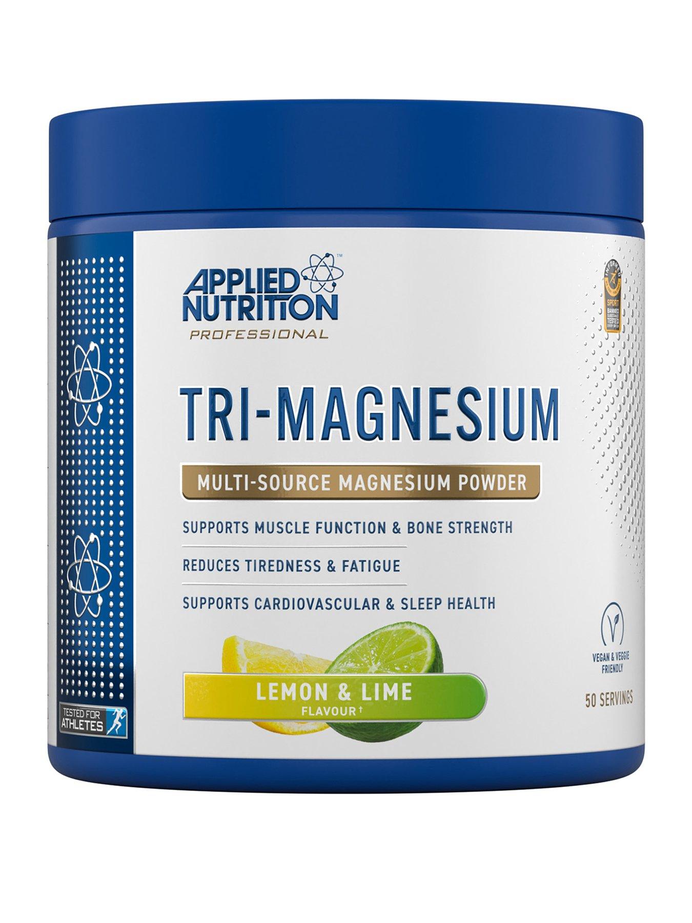 Applied Nutrition Tri Magnesium 200g - 50 Servings - Lemon & Lime ...