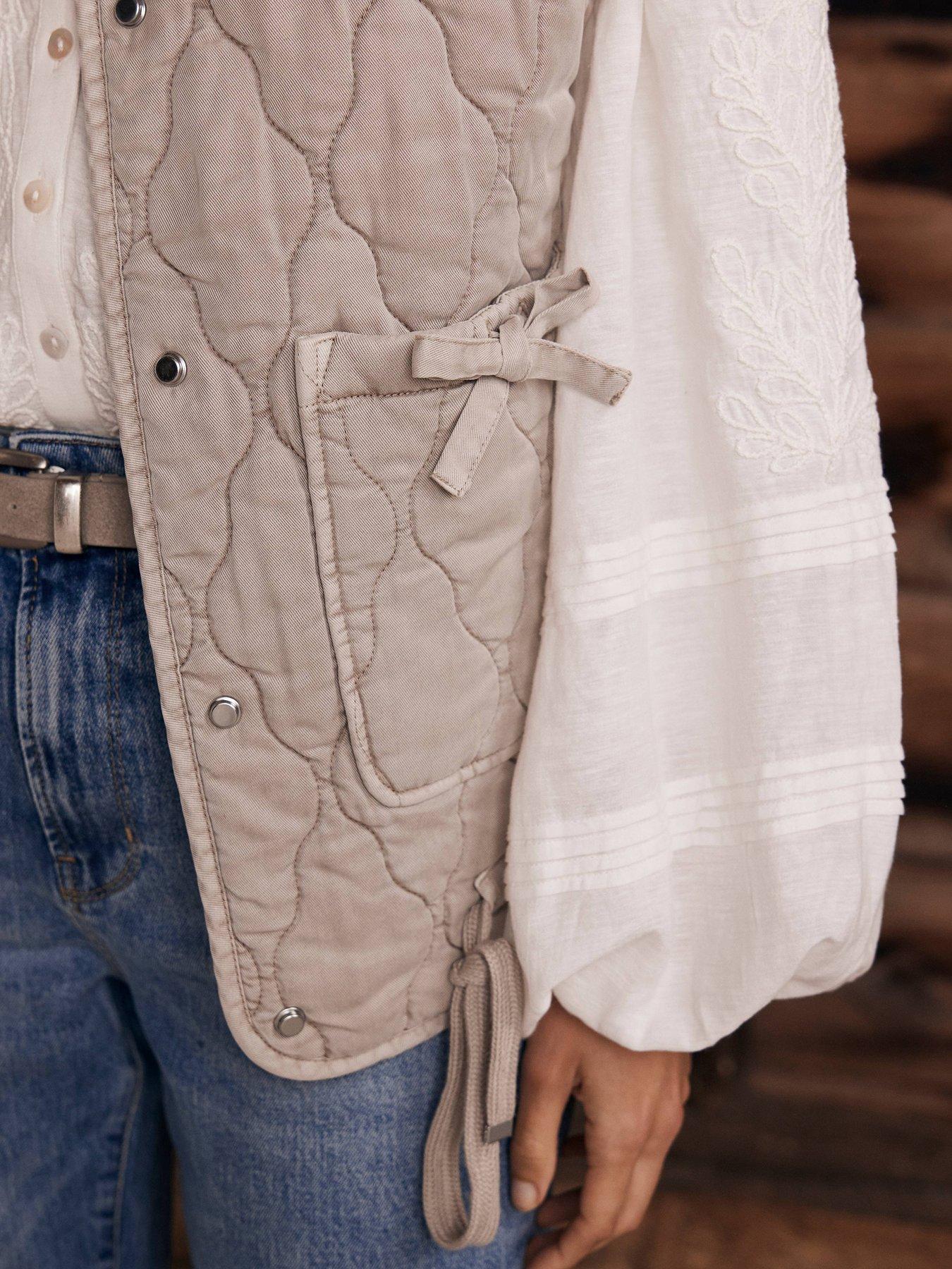 Mint Velvet Washed Quilted Gilet - Pink | Very