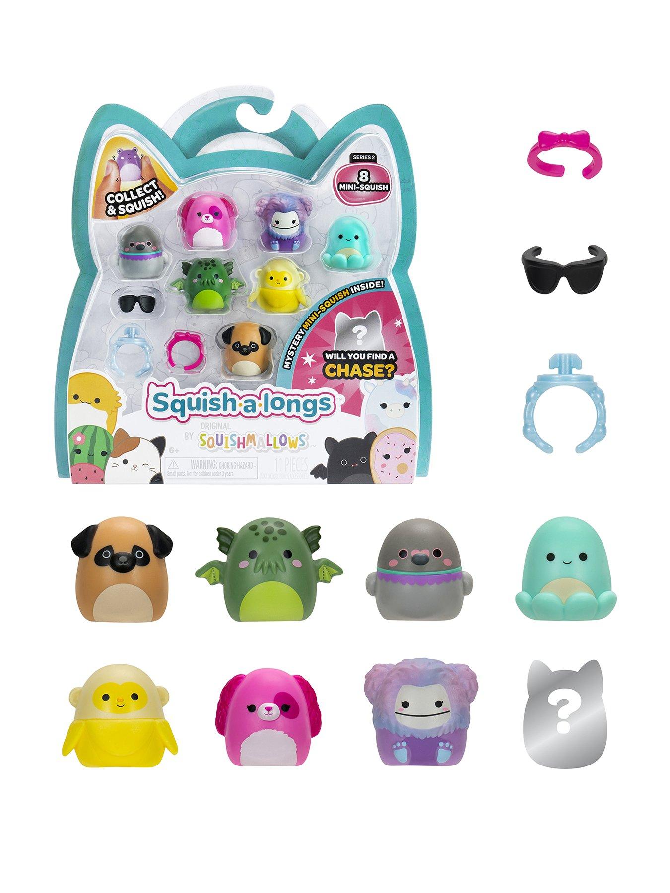 Squish-a-longs 8 Pack (STYLE 1- W2) - 1-Inch Mini-Squish | Very