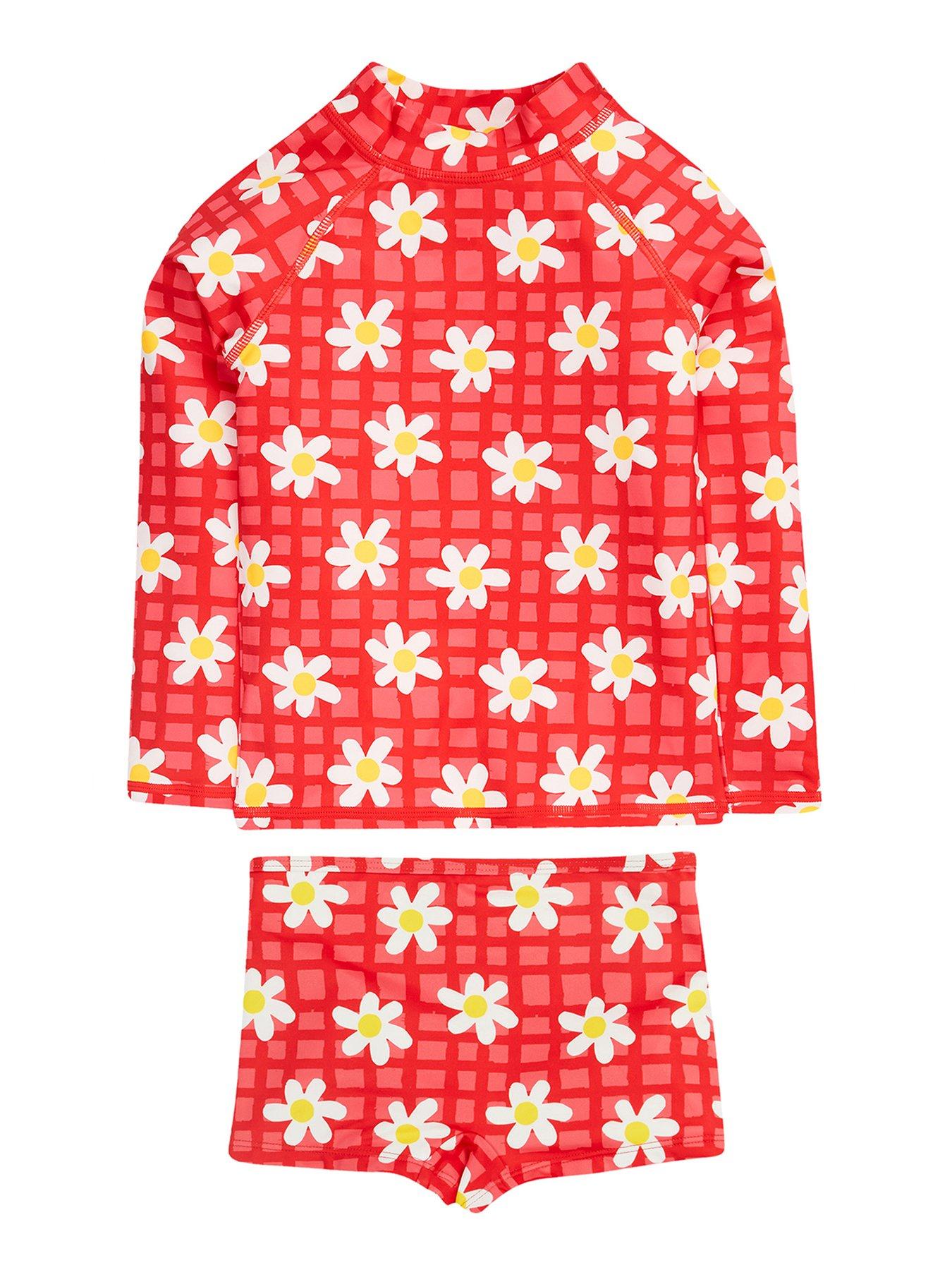 Frugi Girls Rachel Rash Vest Set - Pink | Very