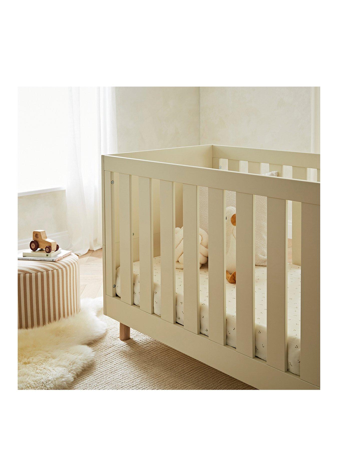CuddleCo Harper Cot Bed - Cream & Ash | Very