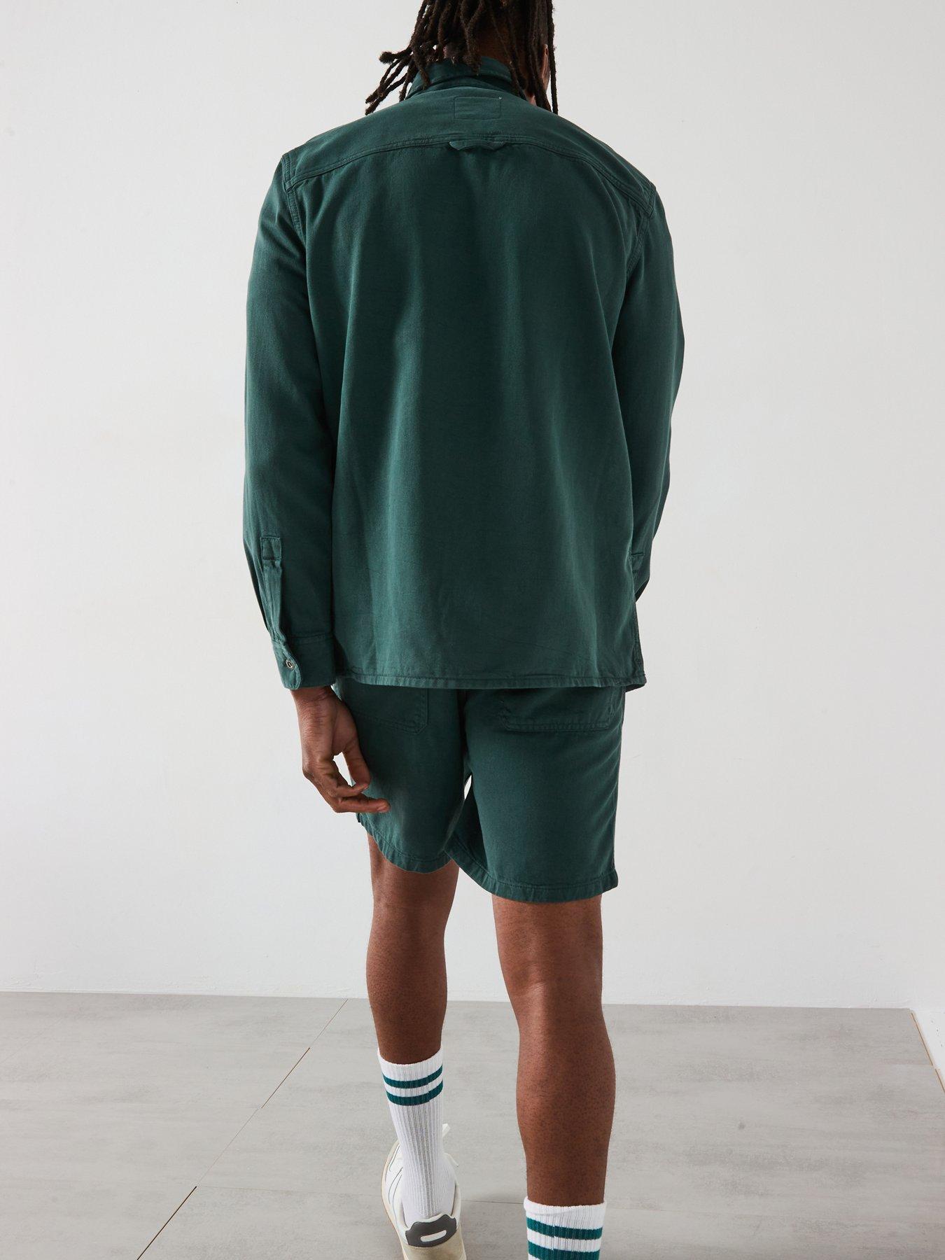 Mango Jay Twill Casual Overshirt - Dark Green | Very