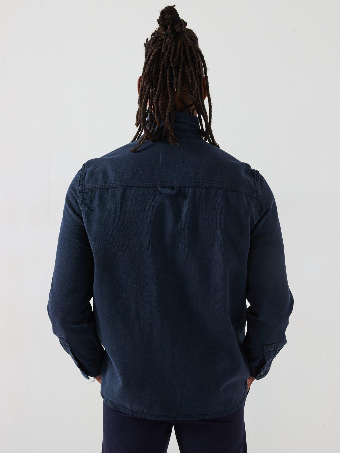Mango Jay Twill Casual Overshirt - Navy | Very