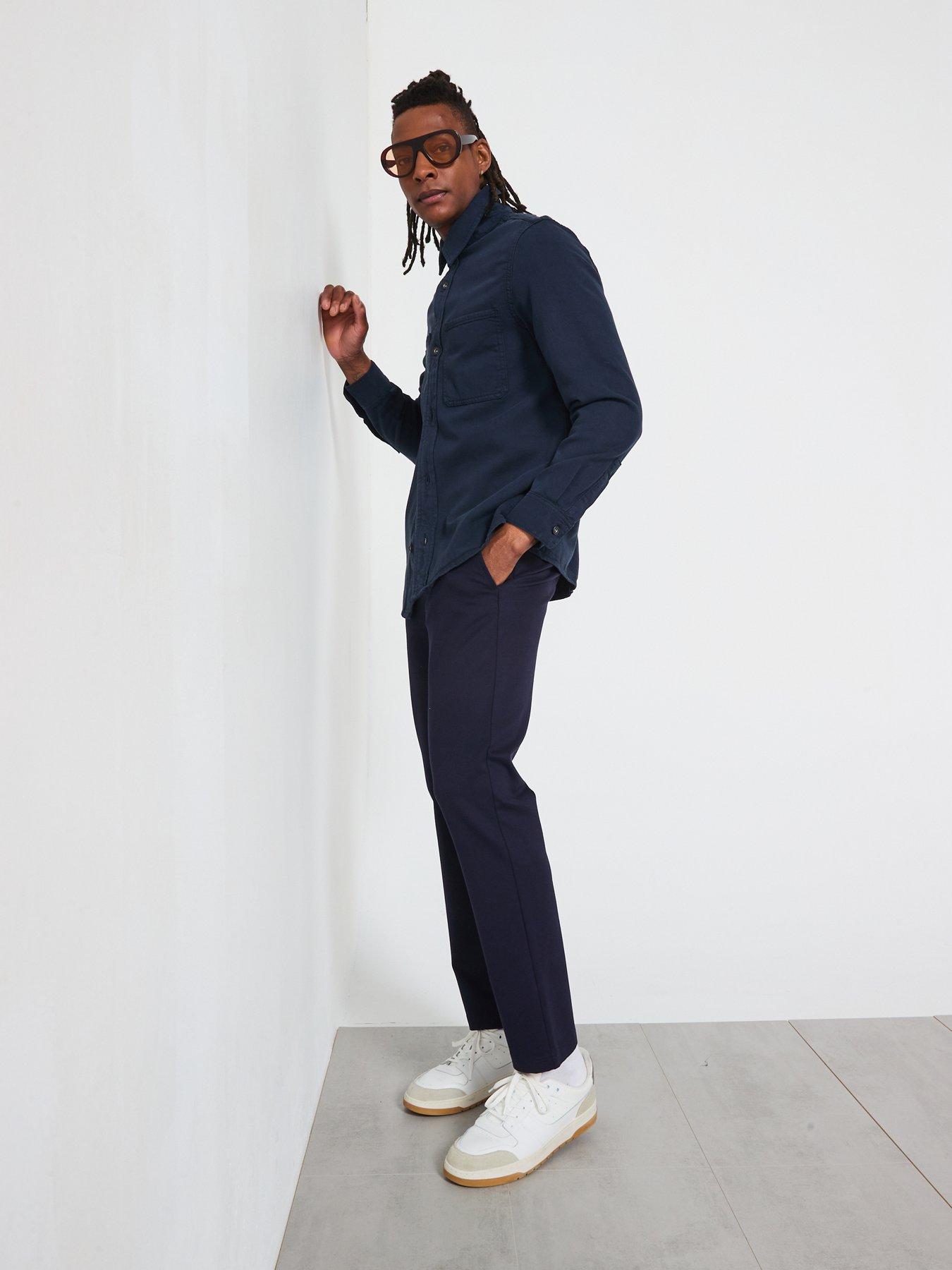 Mango Jay Twill Casual Overshirt - Navy | Very