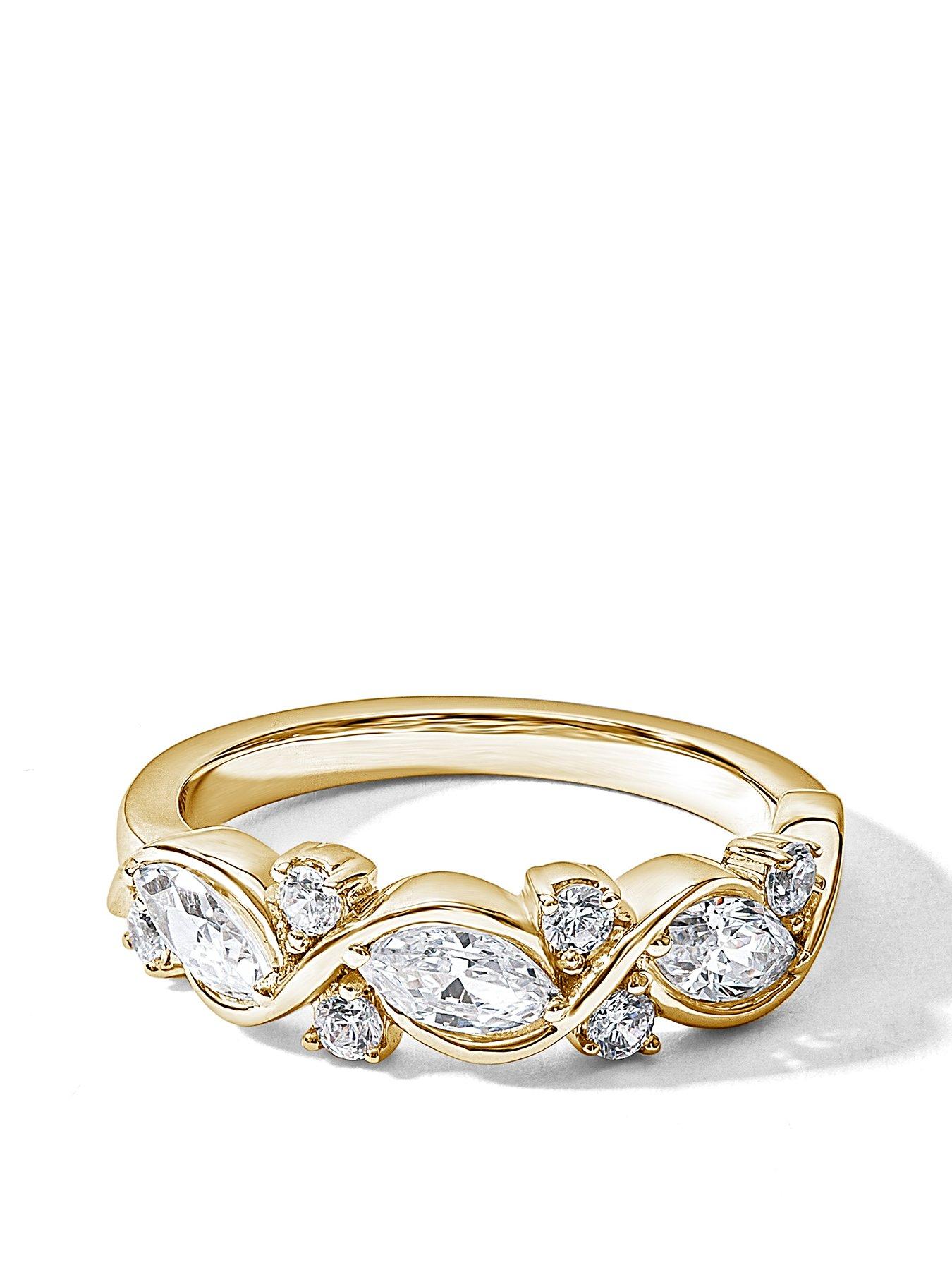 Created Brilliance Liv 9ct Yellow Gold 0.75ct tw Lab Grown Diamond ...
