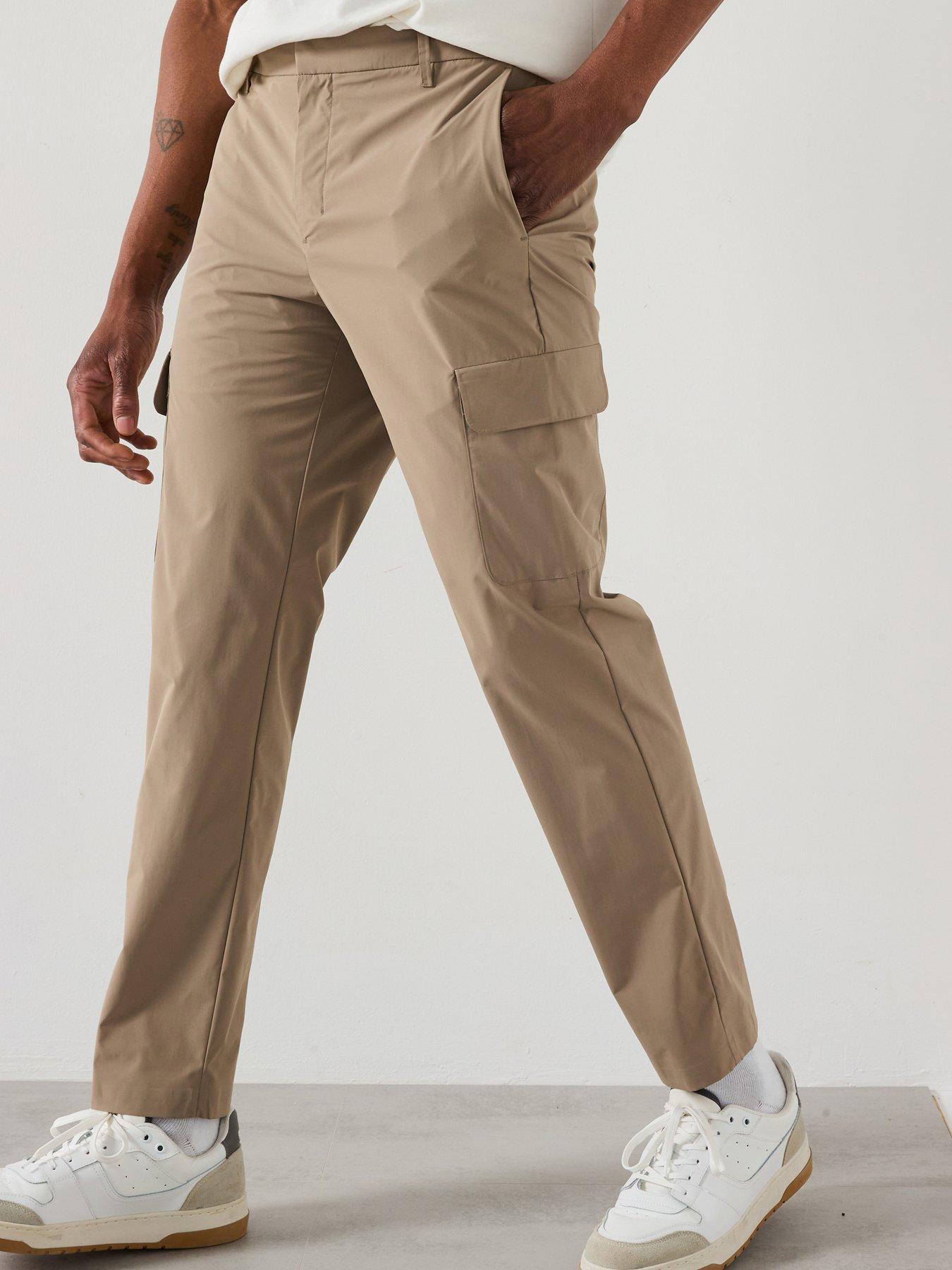 Mango Ozen Performance Lightweight Cargo Trousers - Brown | Very