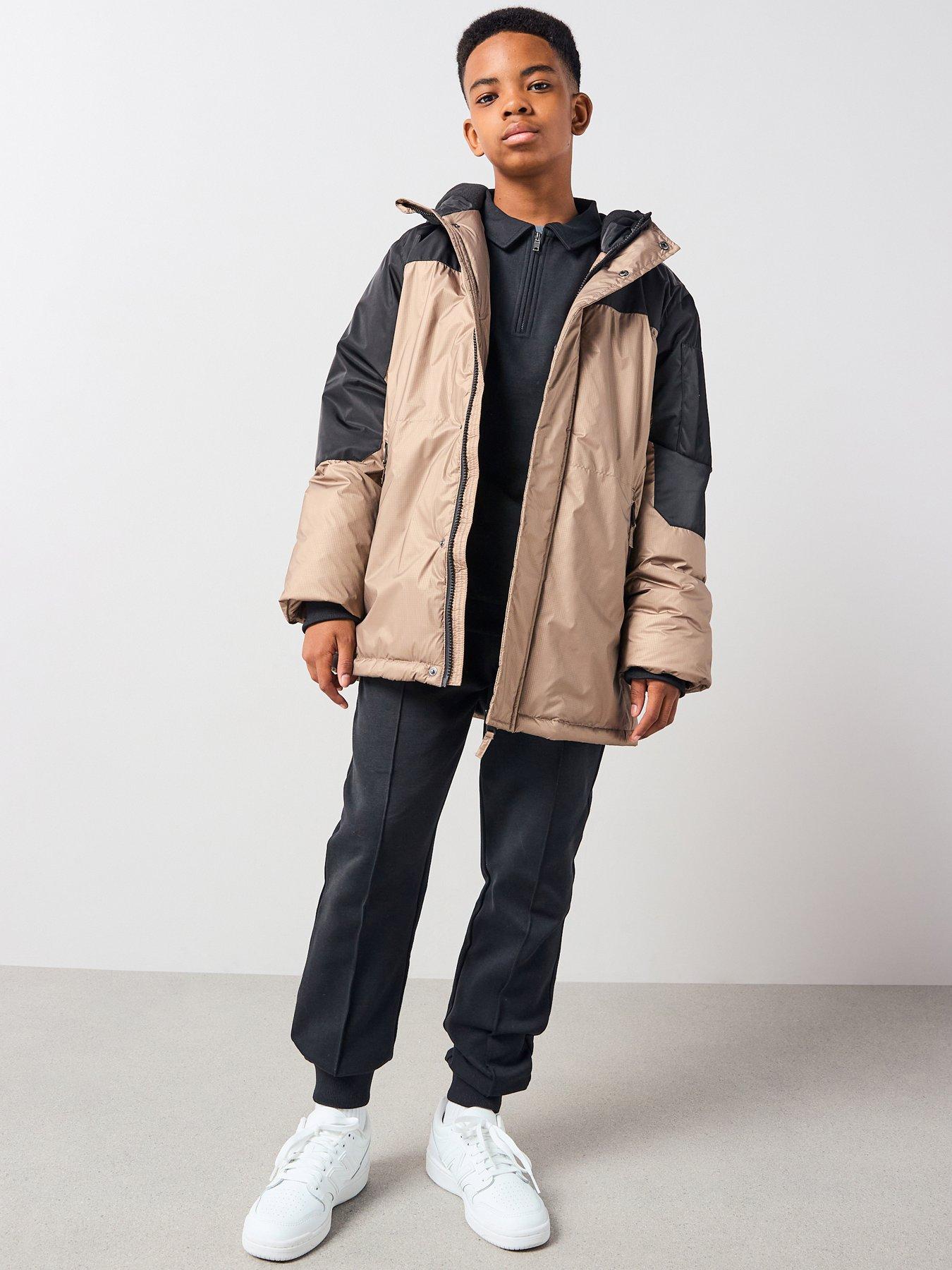 V by Very Boys Lightweight Parka - Black | Very