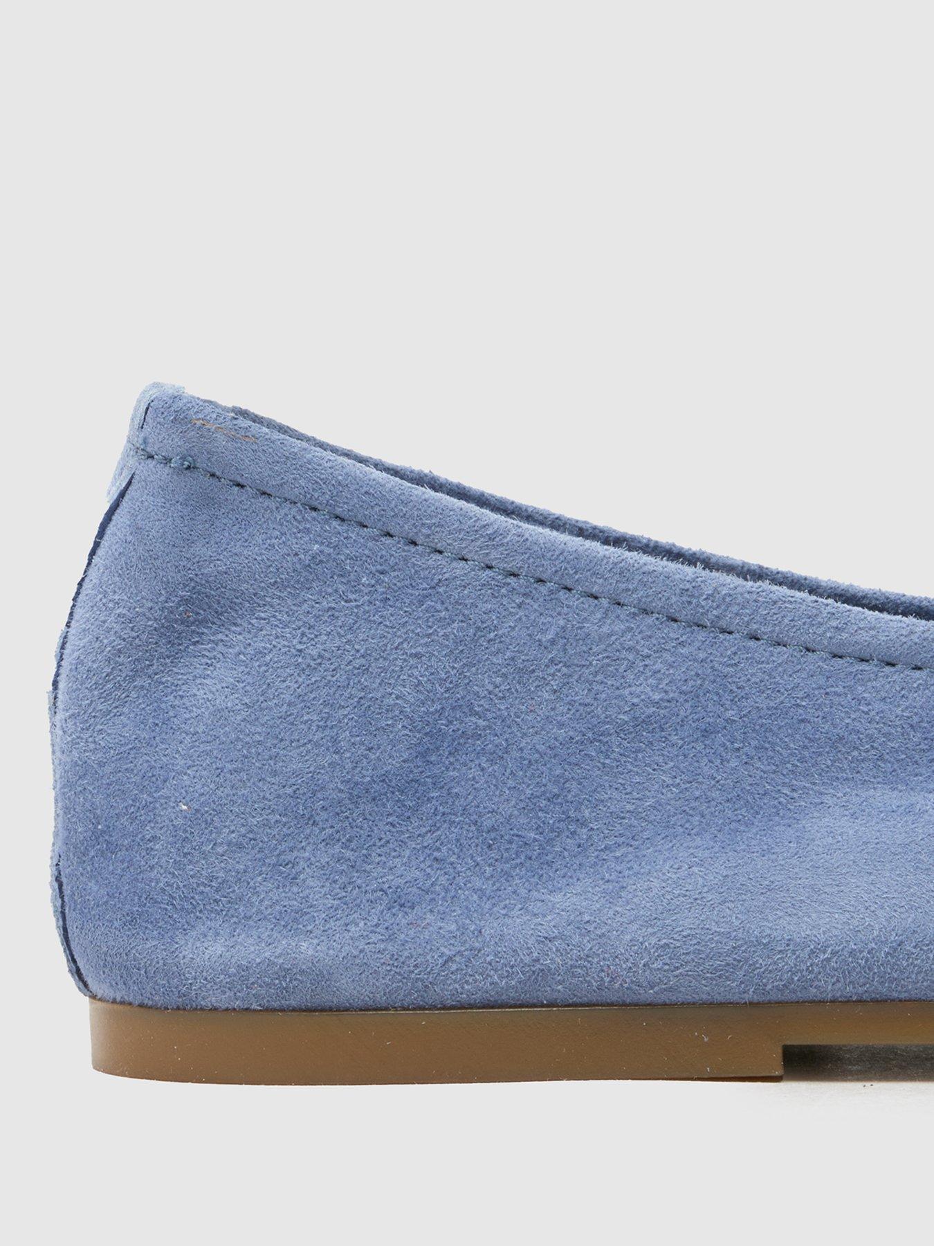 SCHUH Lambert Suede Ballerina Pumps - Blue | Very